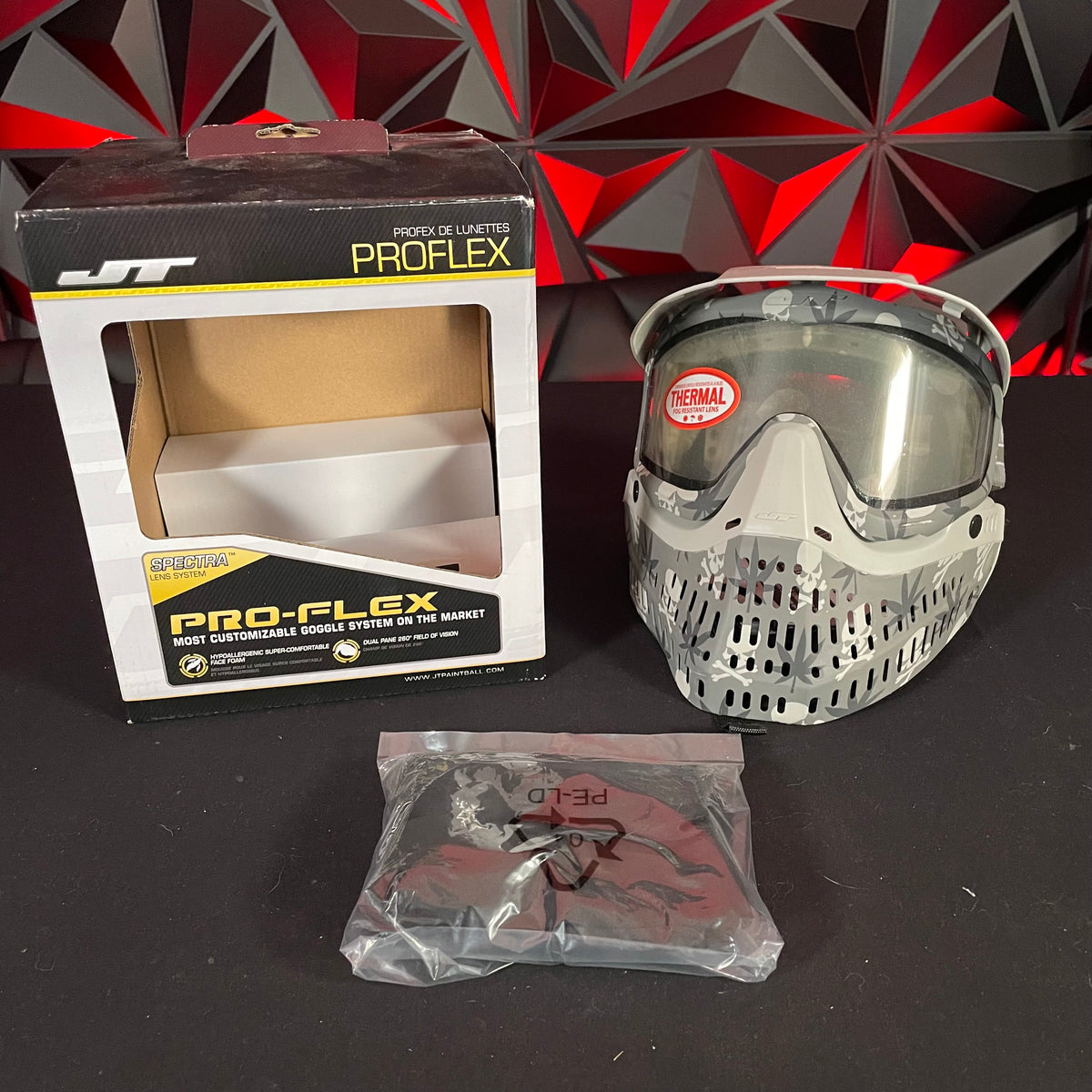 Used JT Proflex Paintball Mask - LE Live Long w/Clear Lens and Soft Go