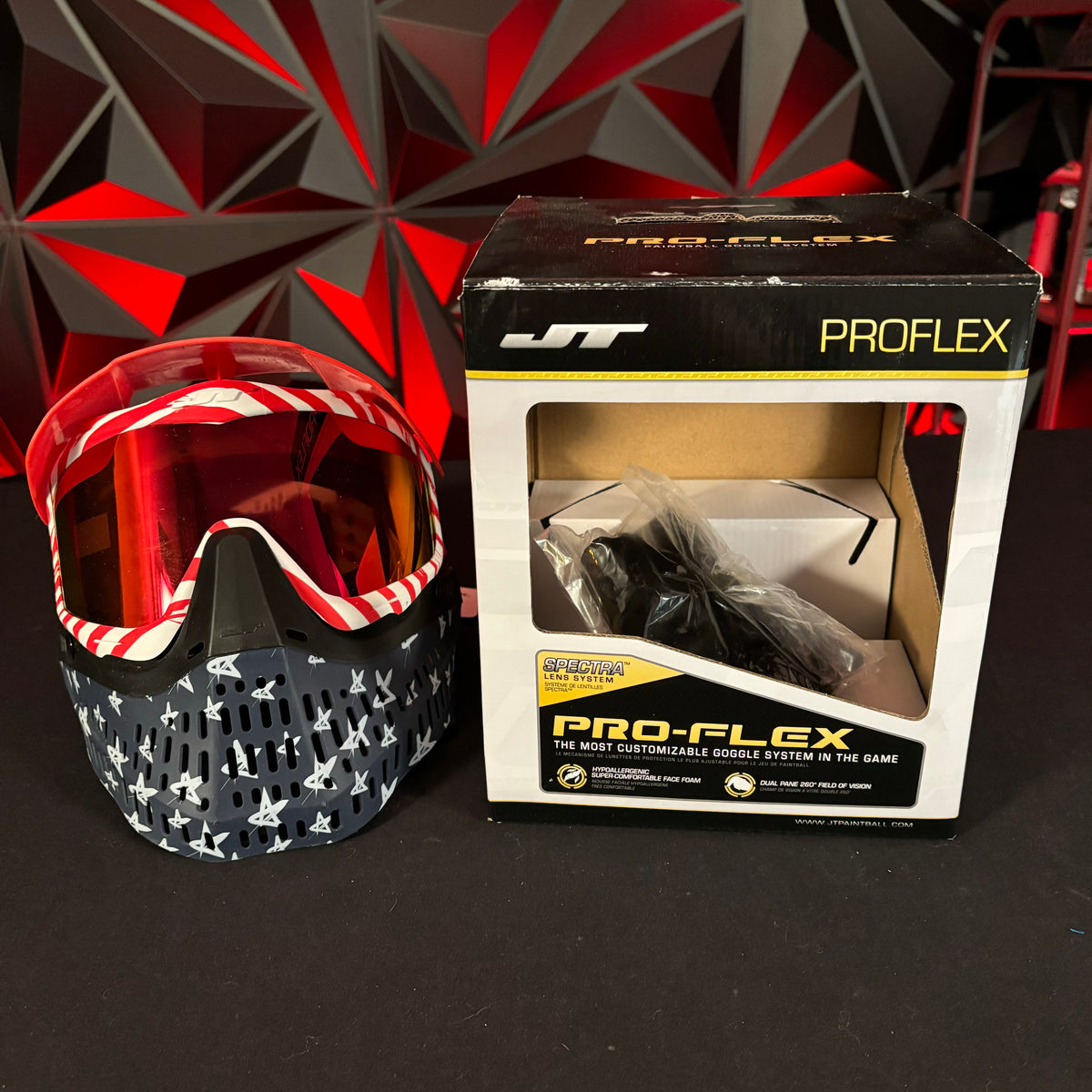 Used JT Proflex Paintball Maks - LE Patriotic