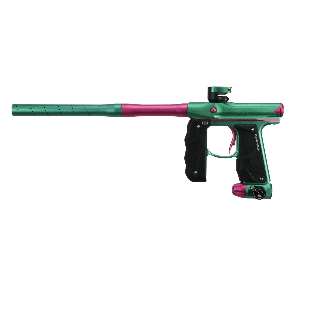 Empire Paintball Mini GS Marker w/ 2 Piece Barrel - Dust Teal / Hot Pi