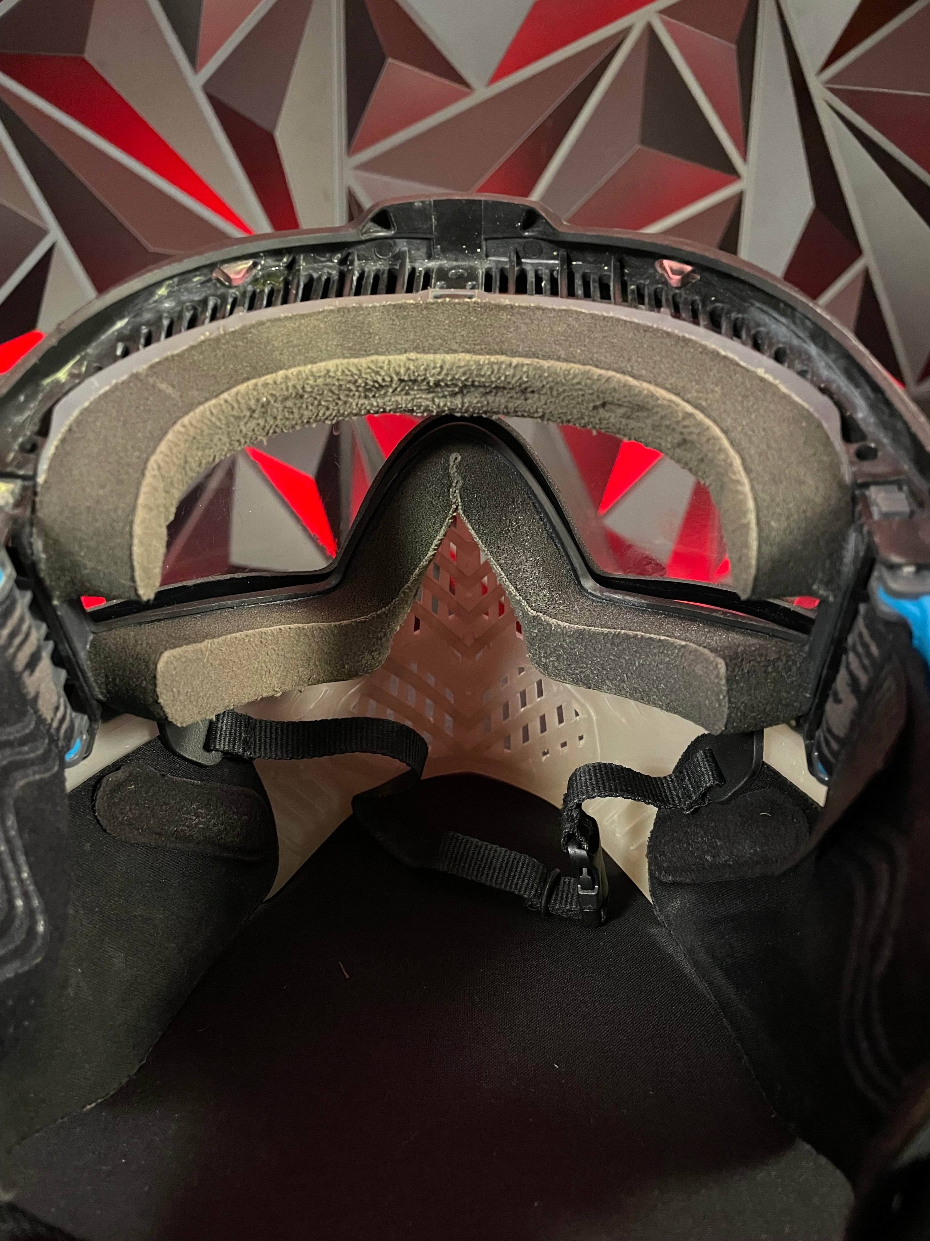 Used Dye i5 Paintball Mask - Black/Clear w/Clear & Yellow Lens