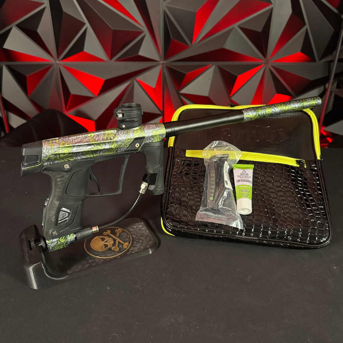 Used Planet Eclipse Gtek Paintball Gun - OLED - Zombies Stretch Green
