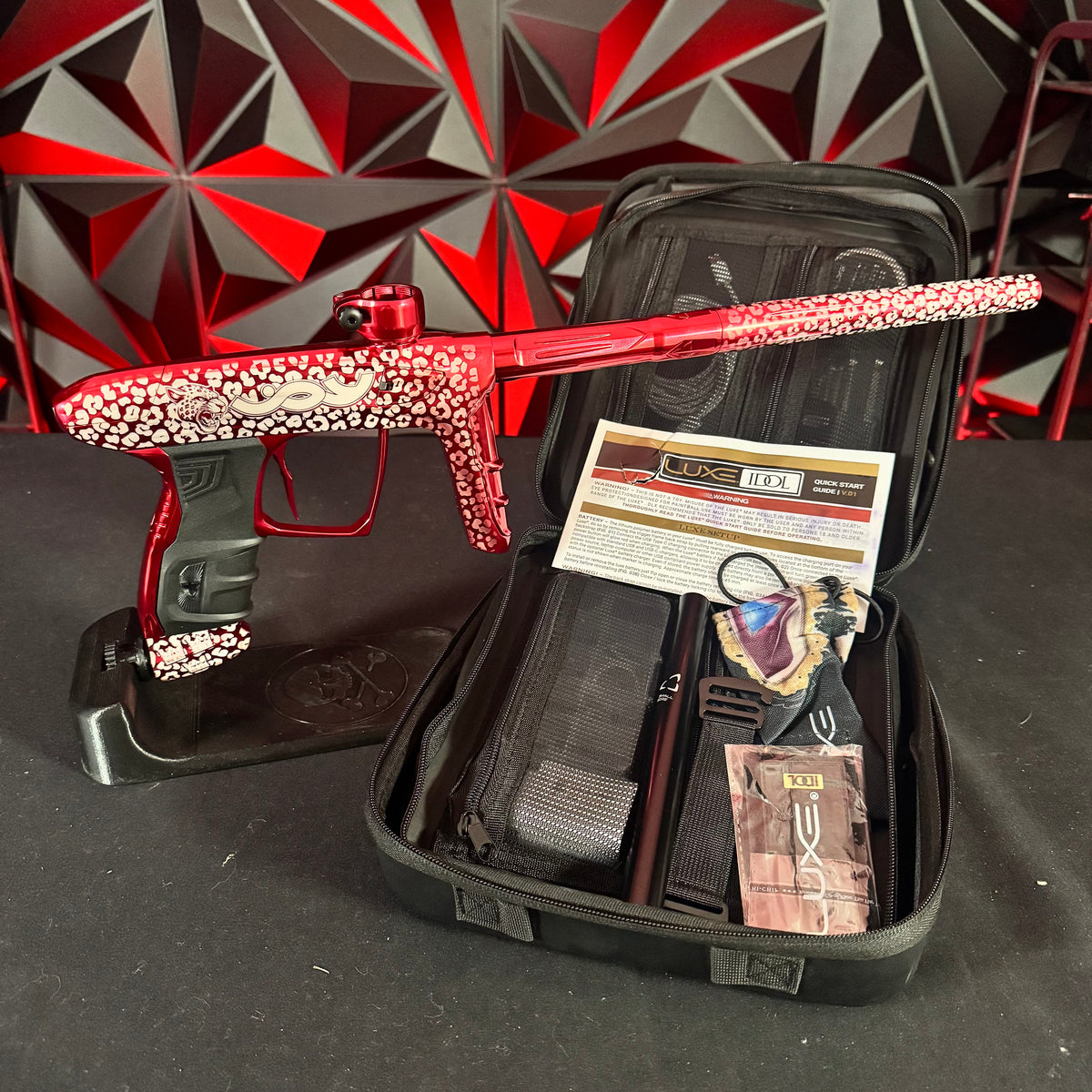 Used DLX Luxe IDOL Paintball Gun - Polished Red Joy Division
