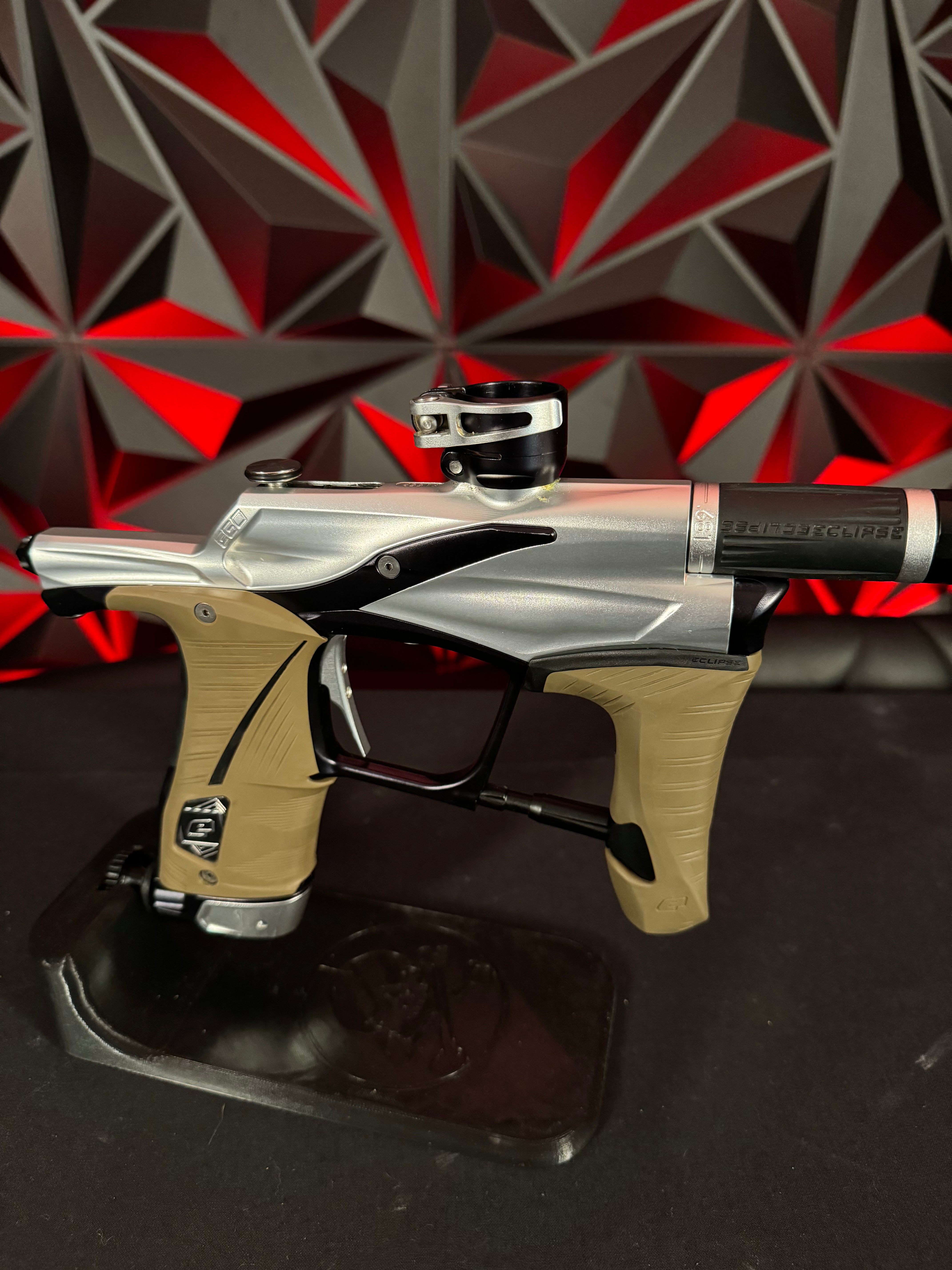 Used Planet Eclipse LV1.5 Paintball Gun - Silver/Black w/FDE Grips, In ...