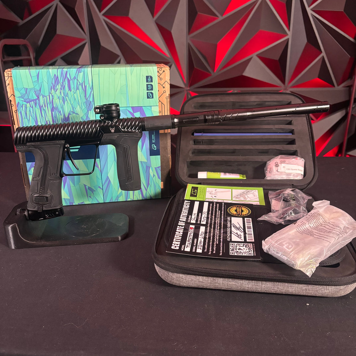 Used Planet Eclipse TWISTER CS3 Paintball Gun - Black w/ Engravings