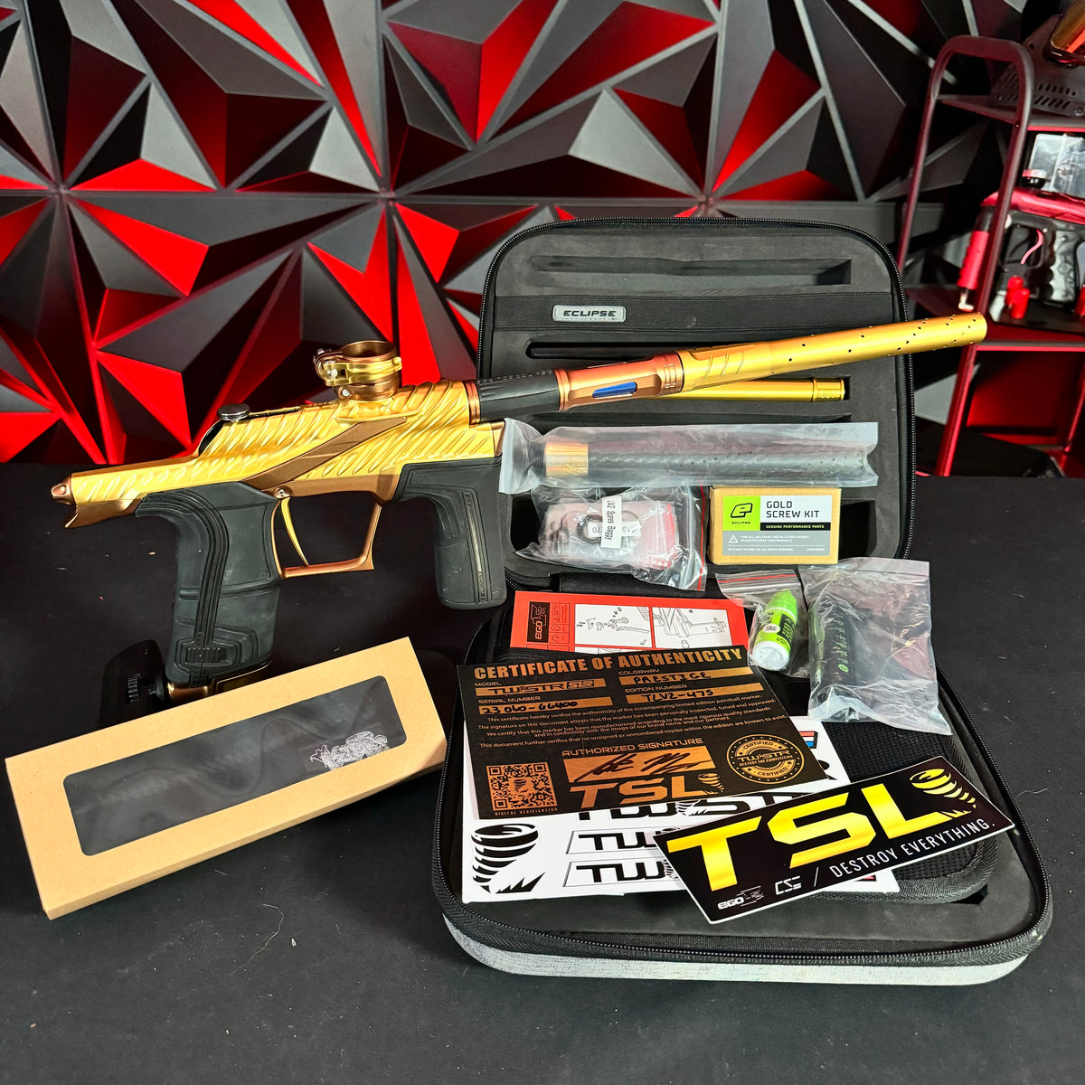 Used Planet Eclipse Twister "TSL" LV2 Paintball Gun - Gold/Bronze w/ K