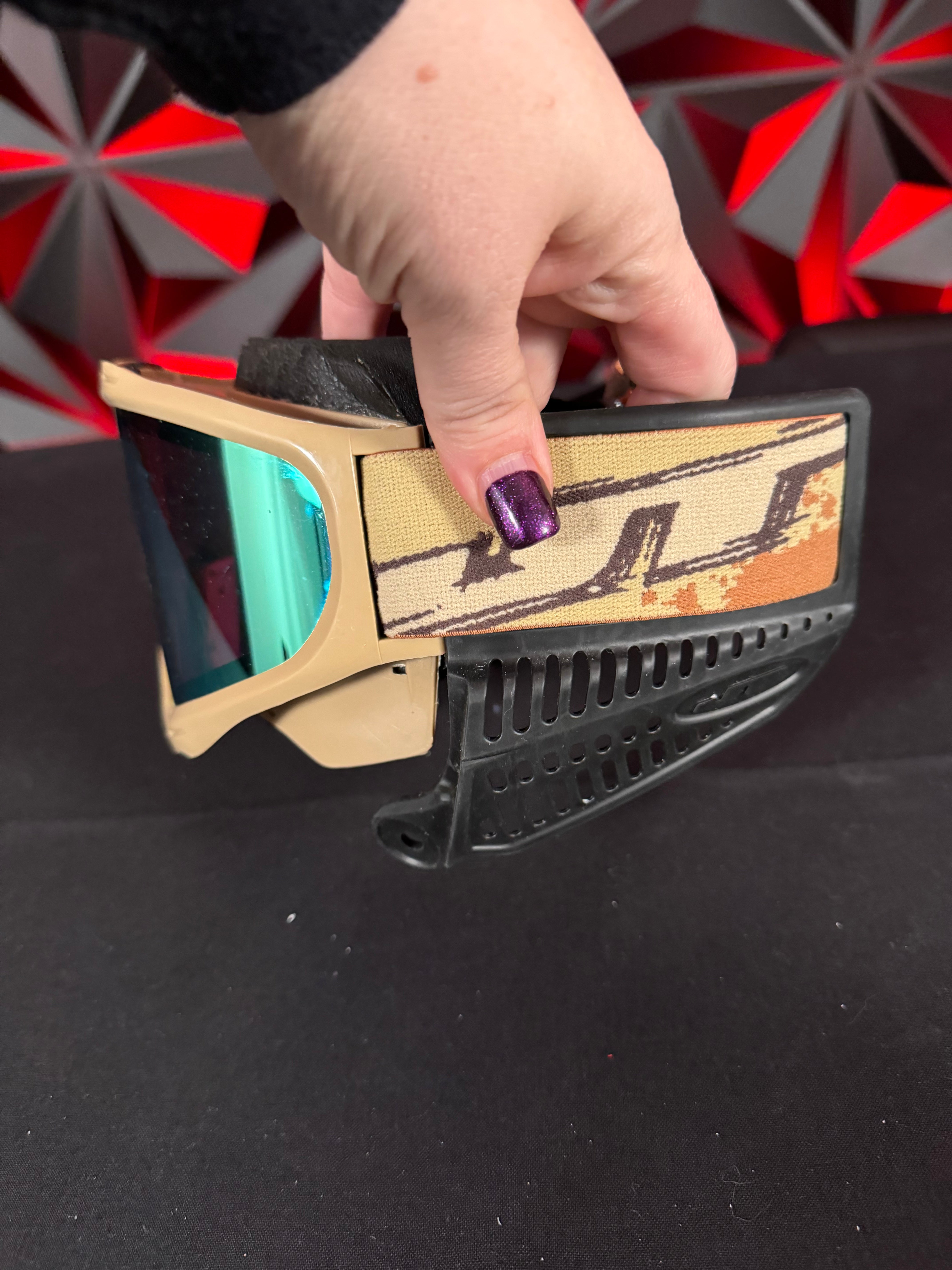 Used JT Proflex Paintball Frames - Tan /Mirrored Lens