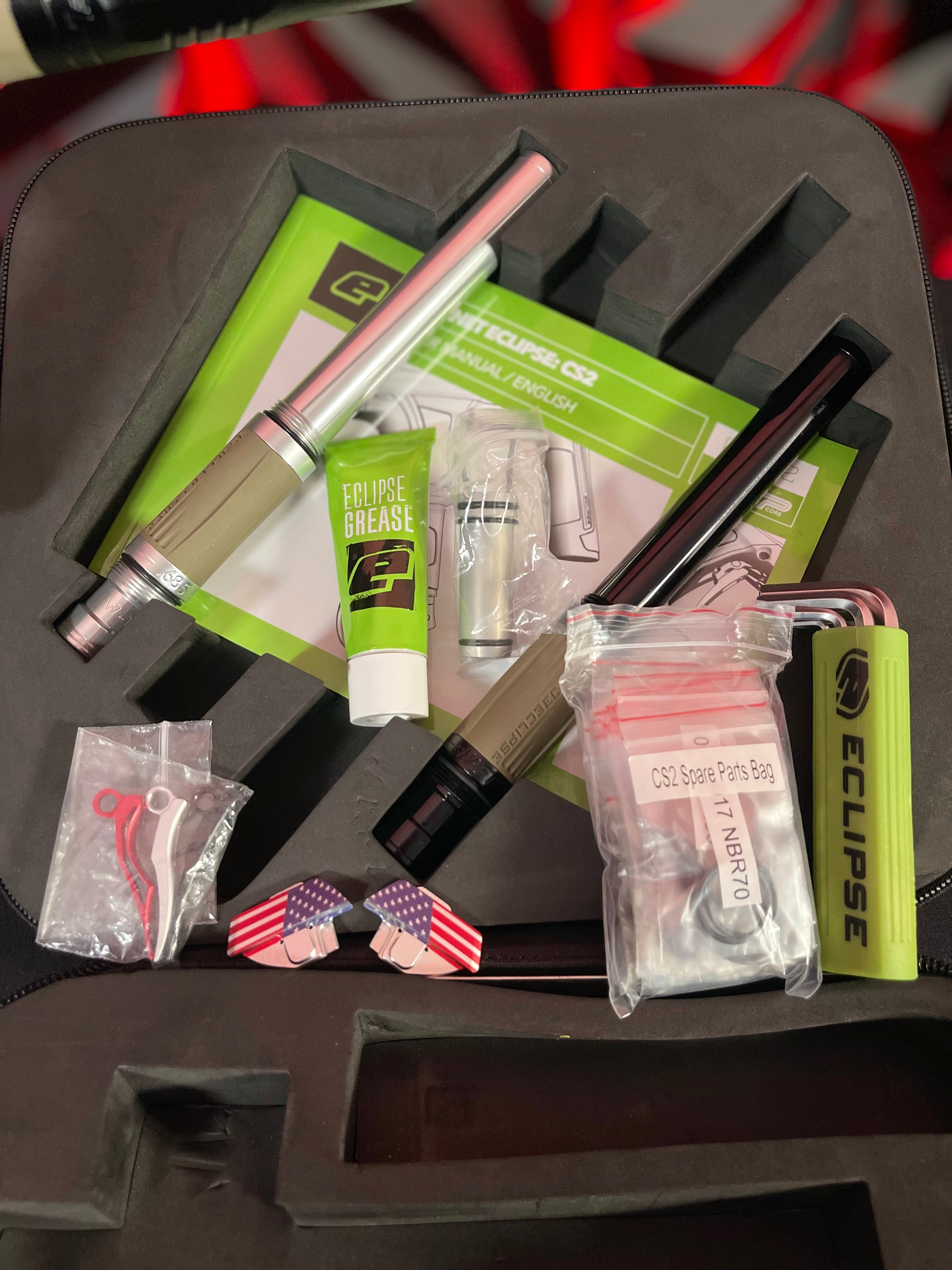 Used Infamous / Planet Eclipse CS2 Paintball Gun - Black w/ Earth Grip