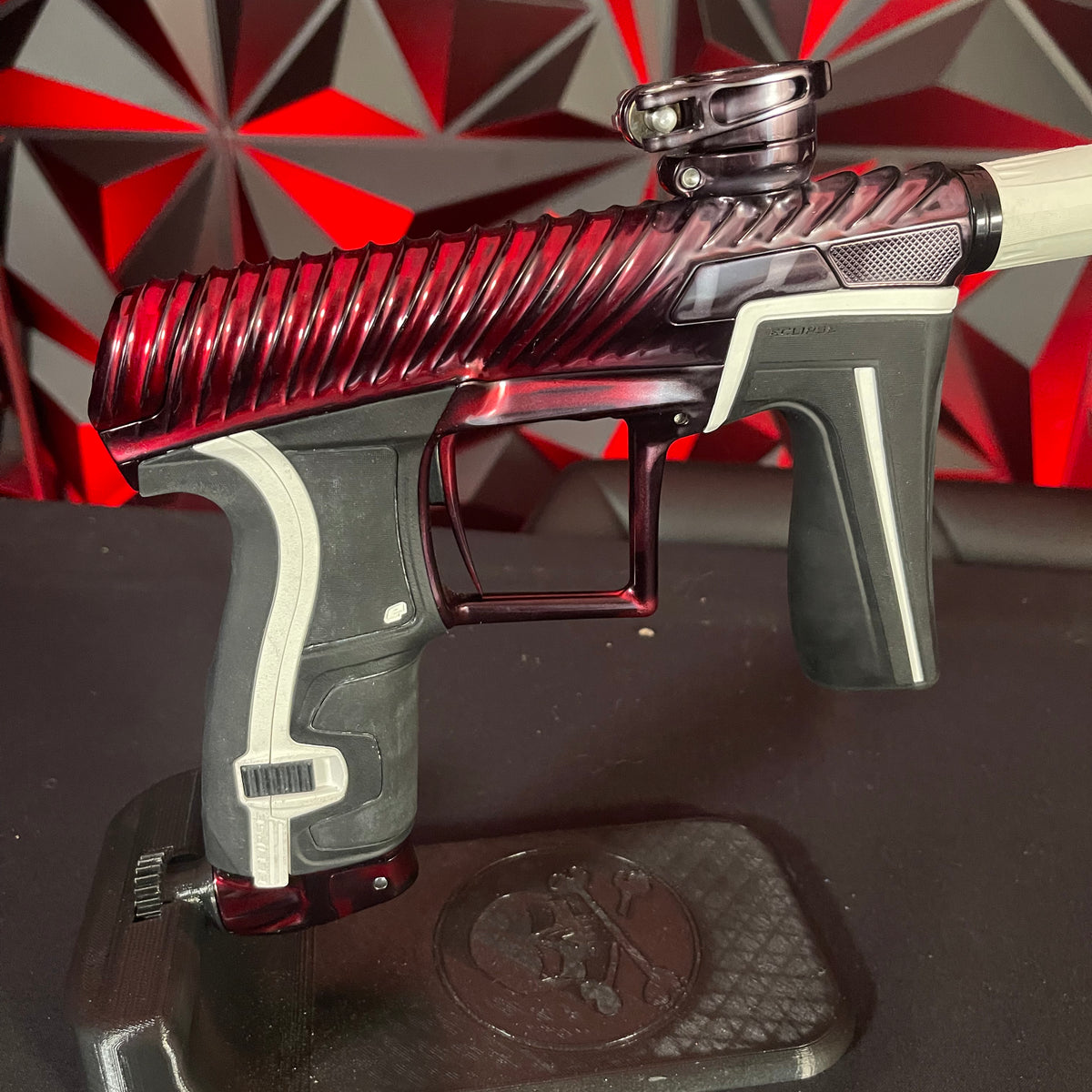 Used Planet Eclipse Geo 4 Twister Paintball Gun - Red/Grey Acid Wash