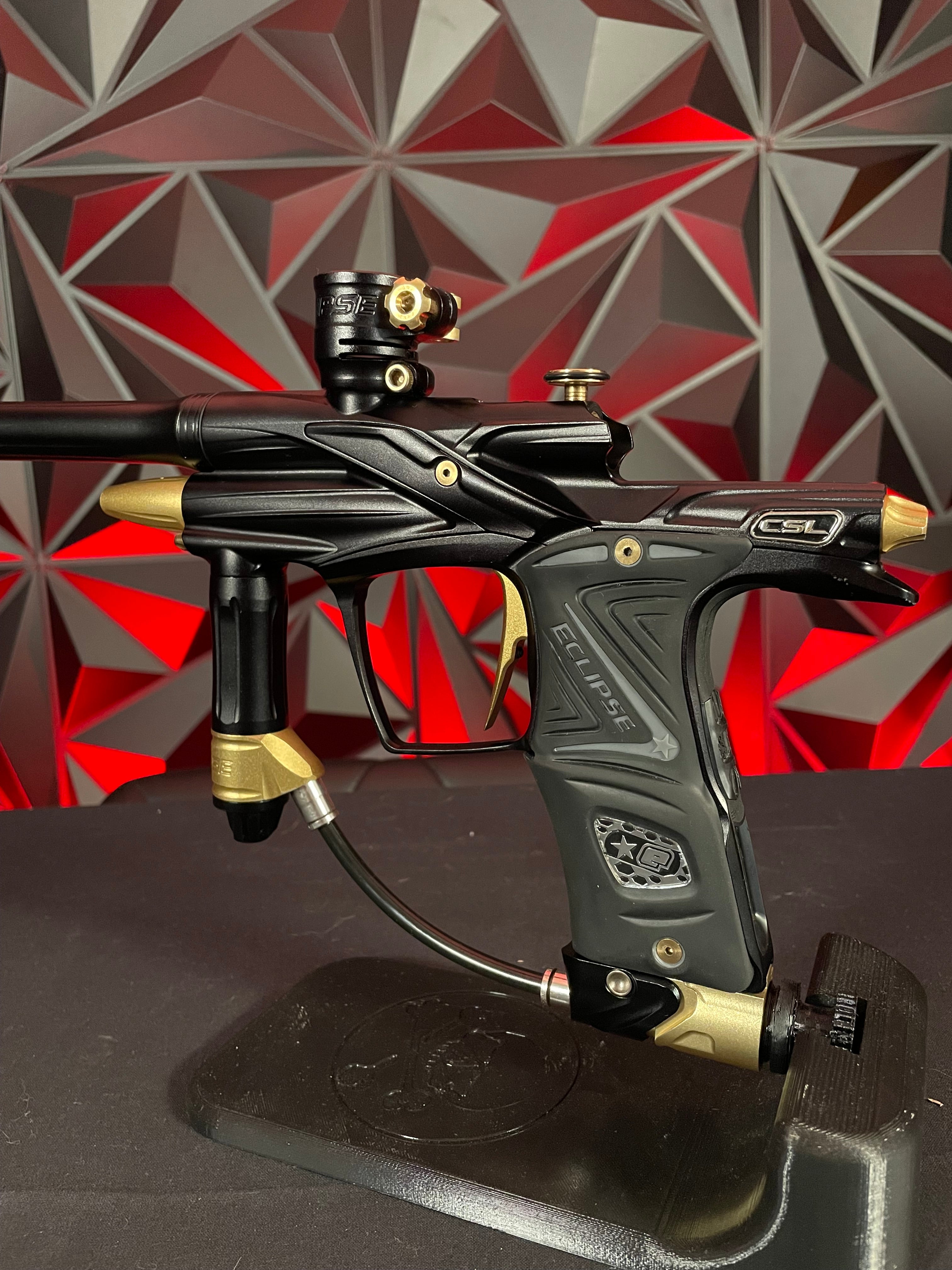 Used Planet Eclipse CSL Paintball Gun - Black/Gold w/14" & 16" Matchin