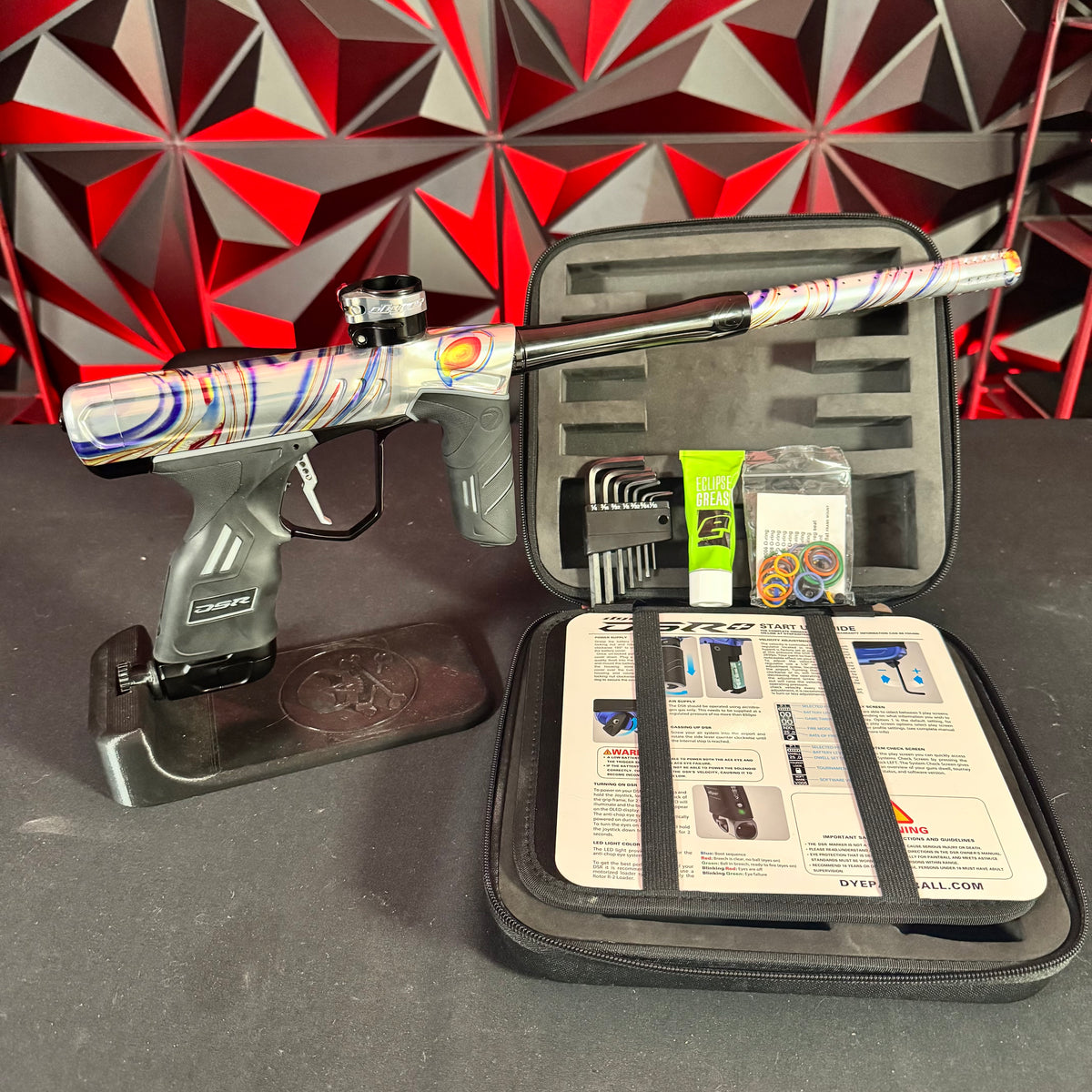 Used Dye DSR+ Paintball Marker - PGA Slick w/ IM Pro Kit & SLAP ASA