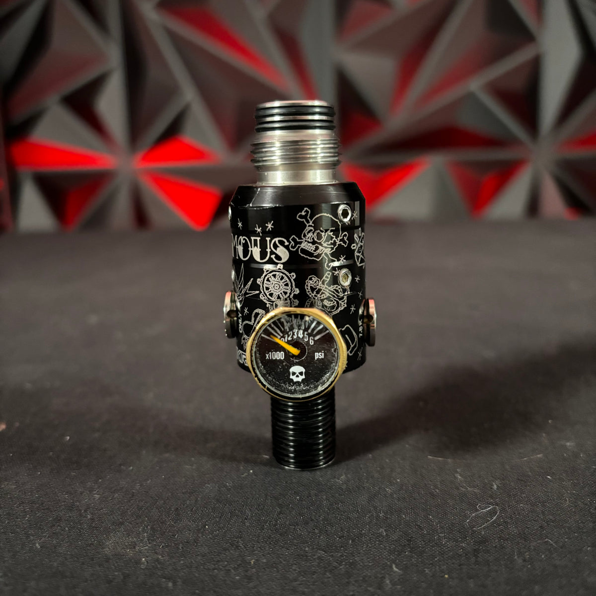 Used Powerhouse TKO Tank Regulator - Tattoo Black