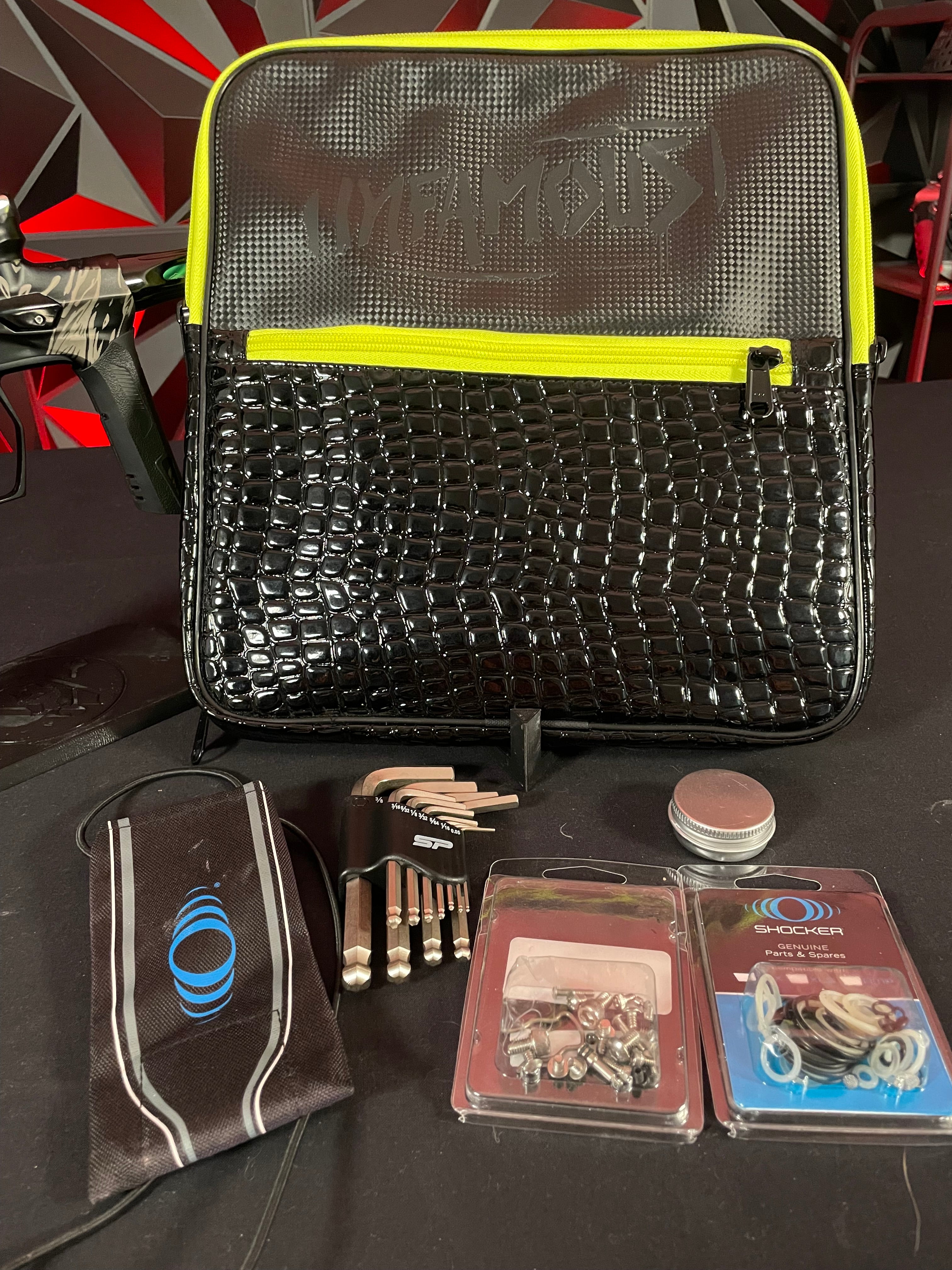 Used Shocker Amp Paintball Gun - LE 412 Krew Tiger Stripe – Punishers ...