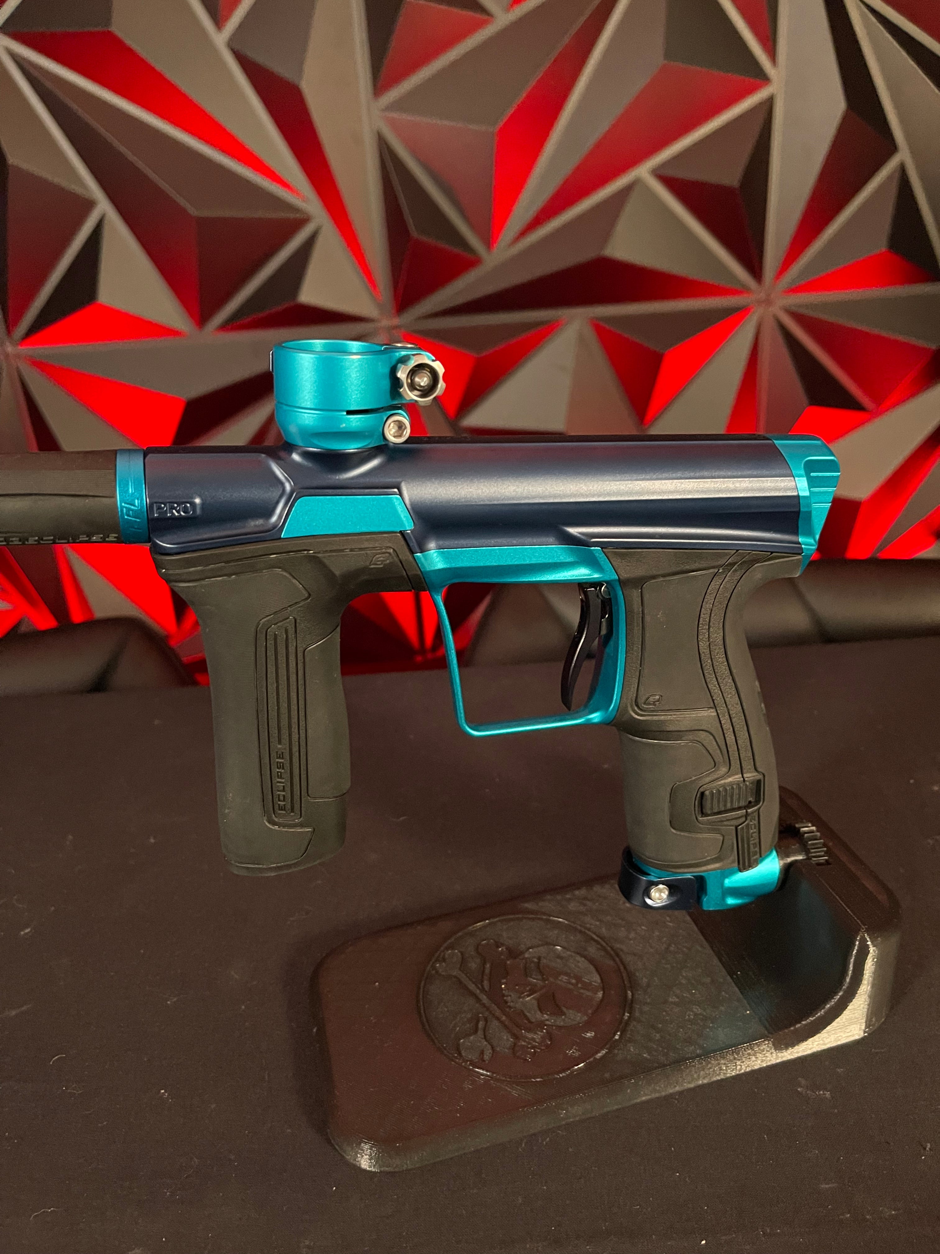 Used CS2 Pro Paintball Gun - Blue/Teal w/ 4 FL Backs – Punishers Paintball