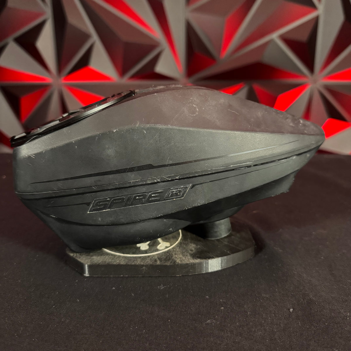 Used Virtue Spire IR2 Paintball Loader - Black w/ Evo Pro Speedfeed