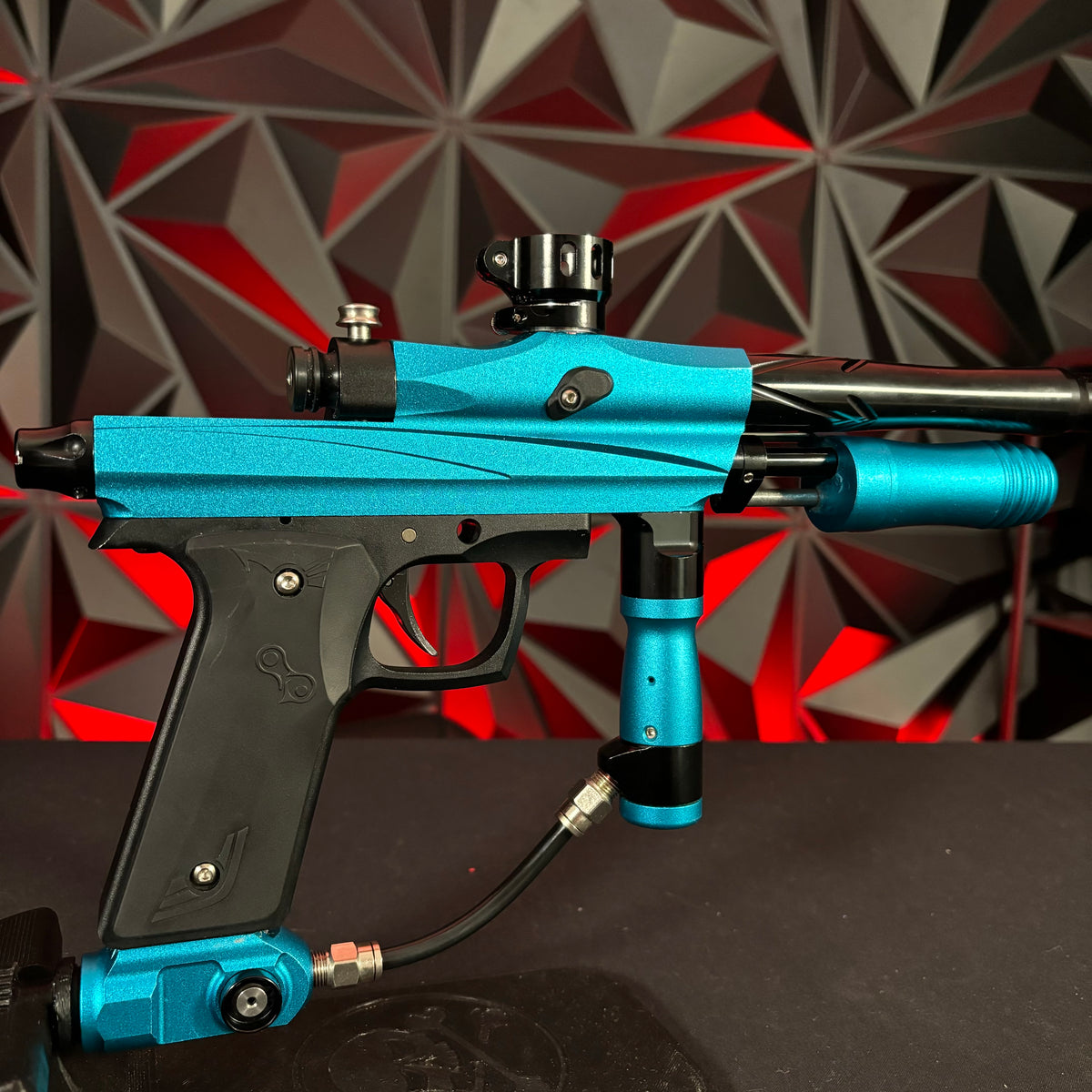 Used Azodin KCP+ Pump Paintball Gun - Teal/Black