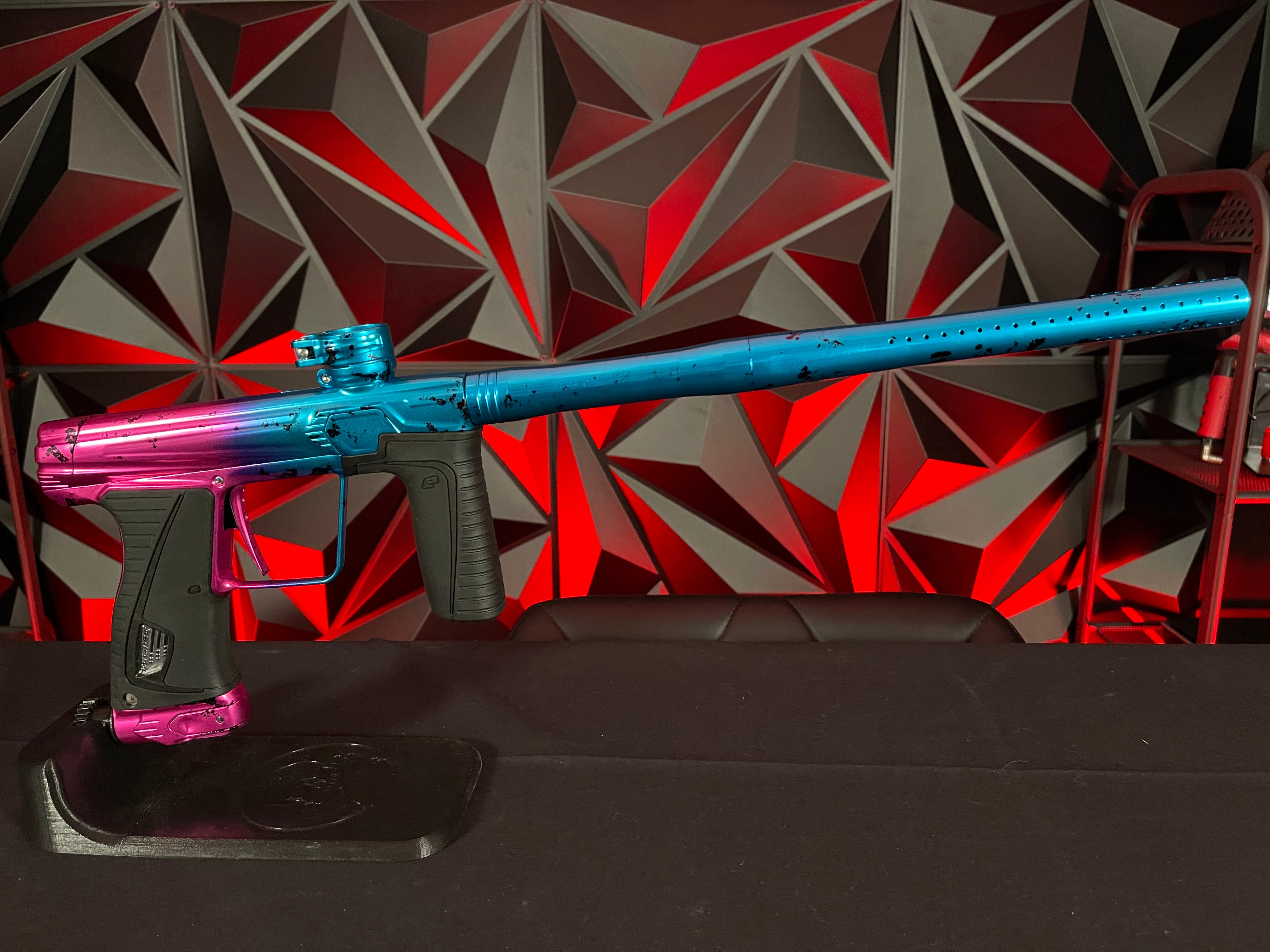 Planet Eclipse Gtek 180r ULTIMATE Paintball Gun - LE Pink/Blue Speckle ...