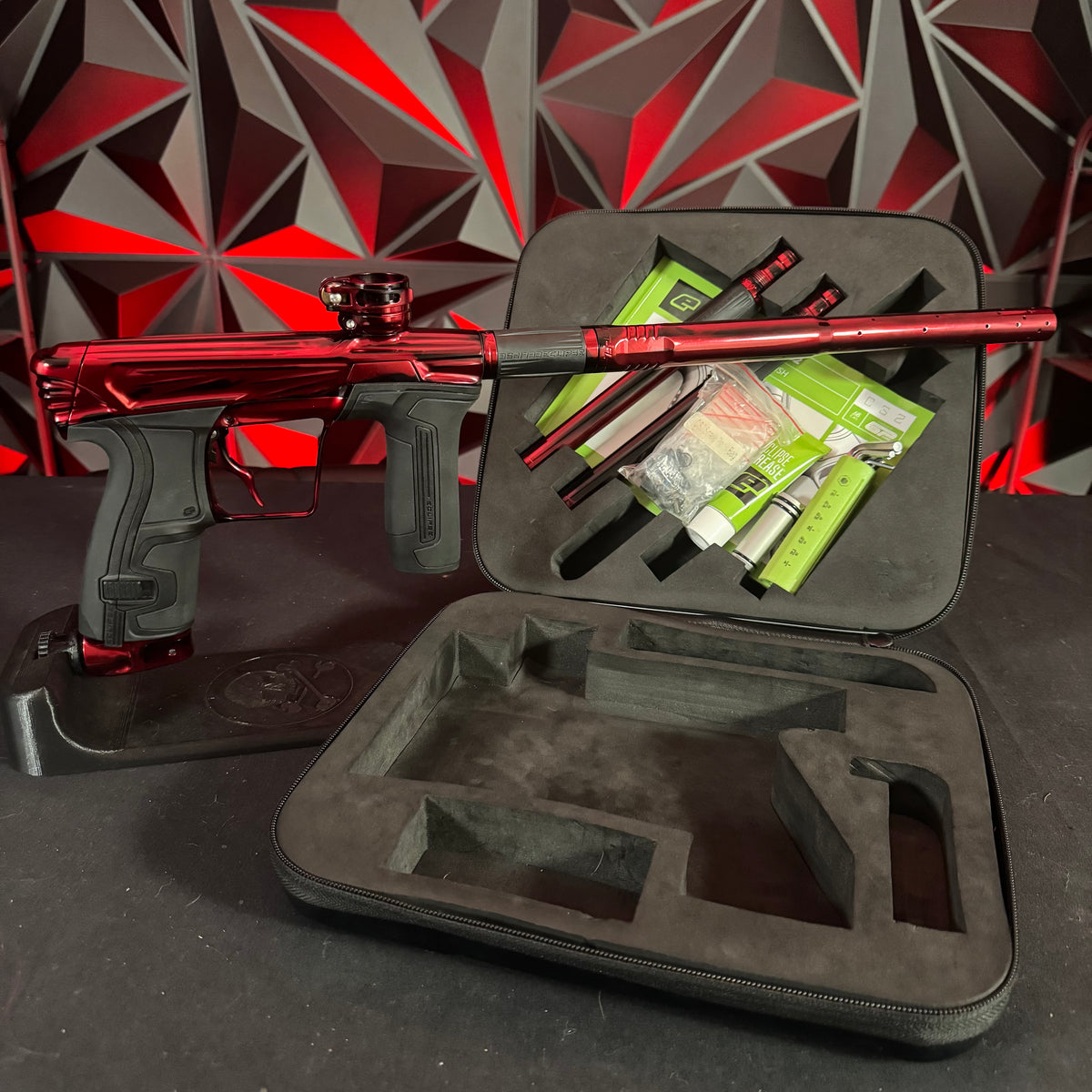 Used Planet Eclipse CS2 Project G Paintball Gun - Custom Red Acid Wash