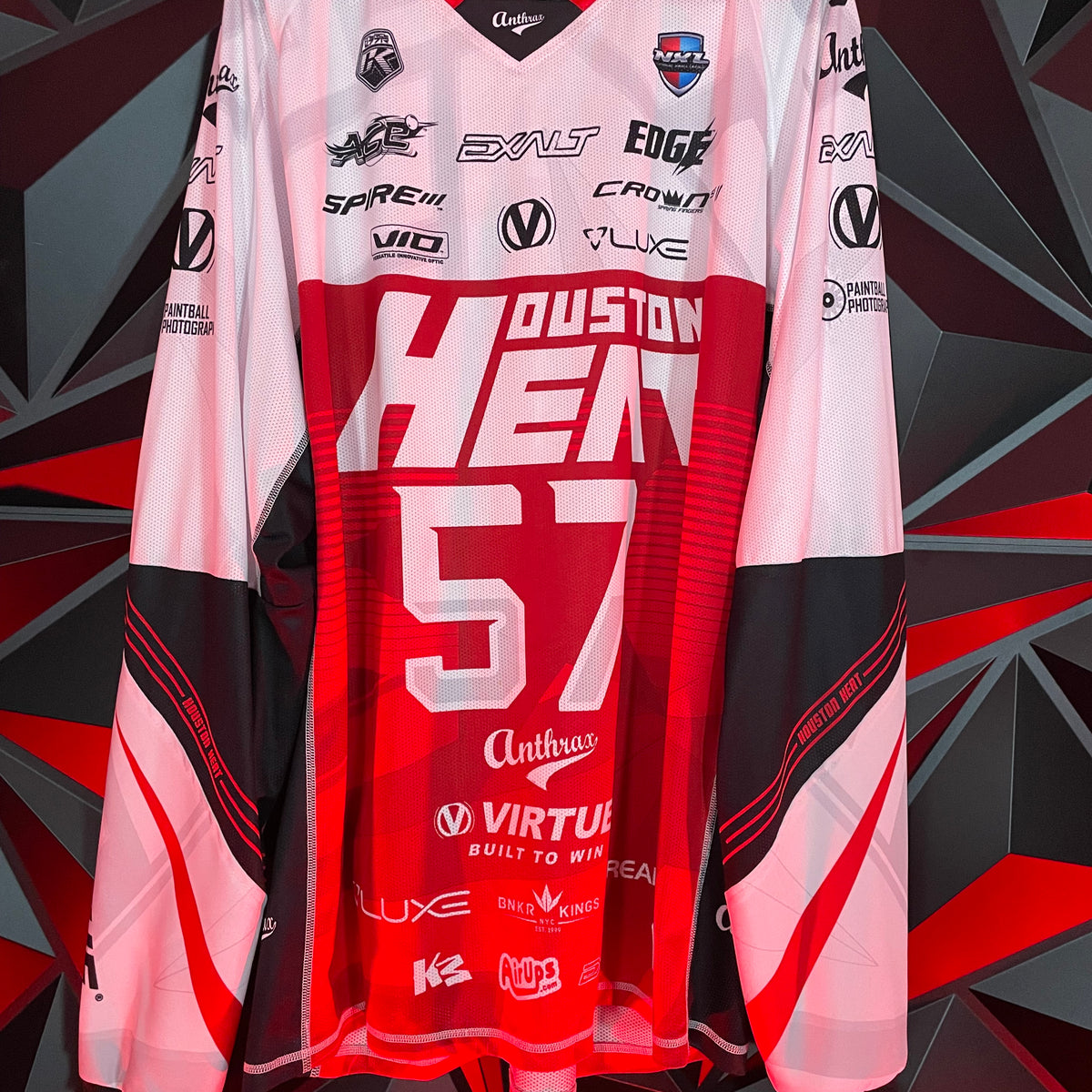 Used Houston Heat Paintball Jersey -Chad George #57 - Large