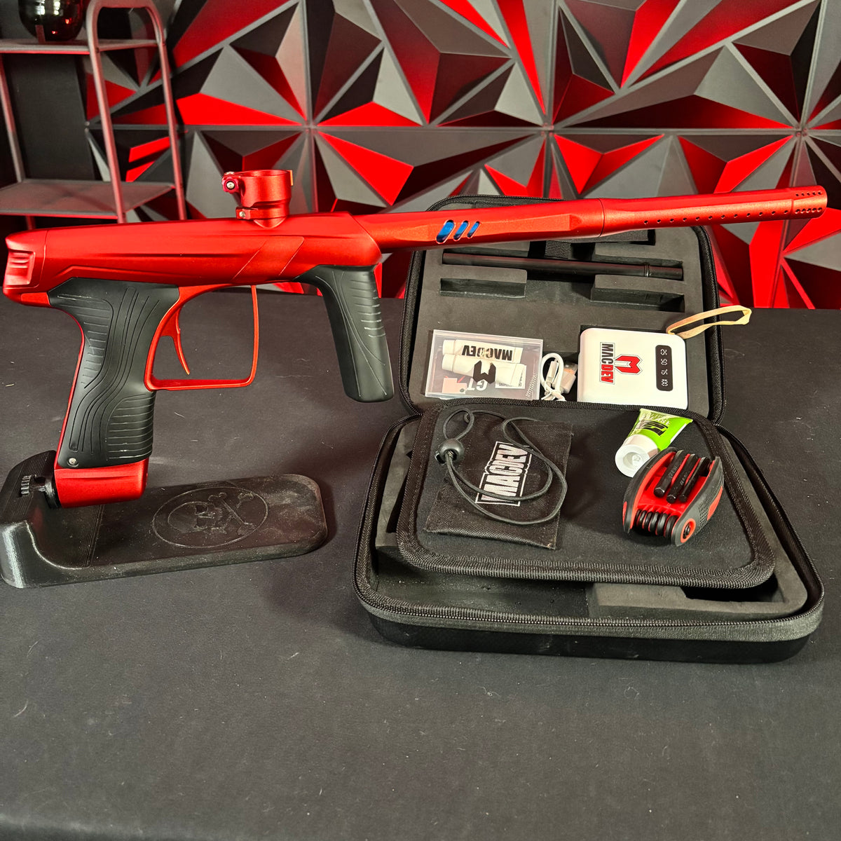 Used MacDev GTX Paintball Gun - Red