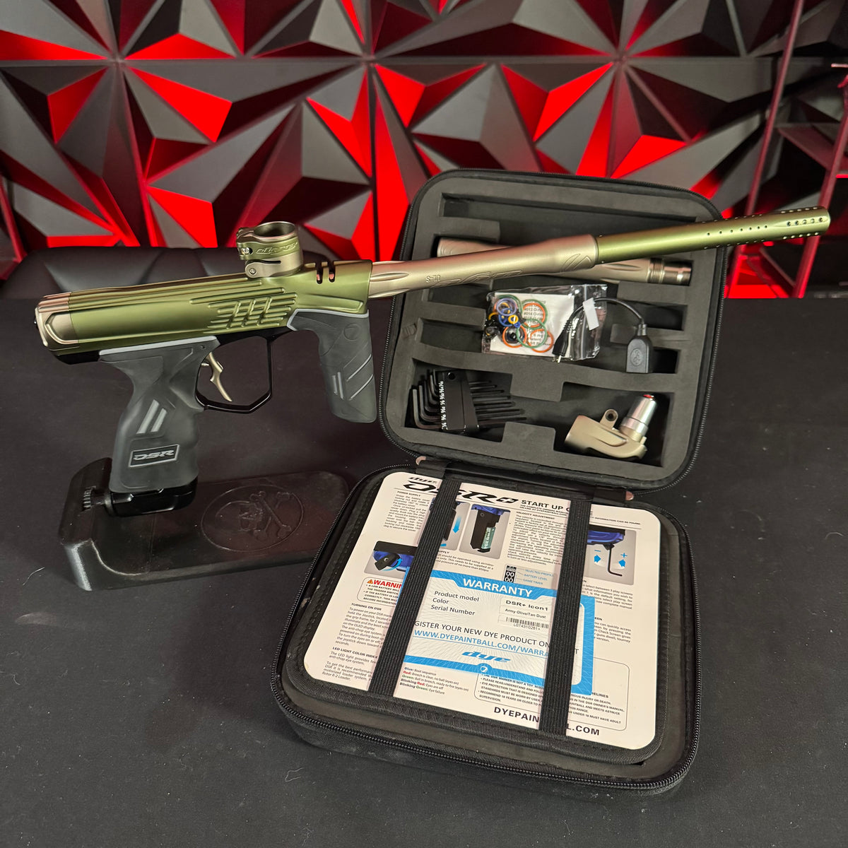 Used Dye DSR+ Paintball Marker - ICON Army w/ SLAP2 ASA