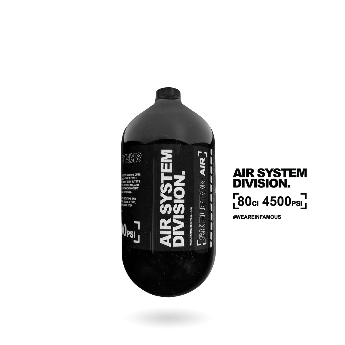 Infamous Skeleton Air "Division Series" HYPERLIGHT AIR TANK 80CI