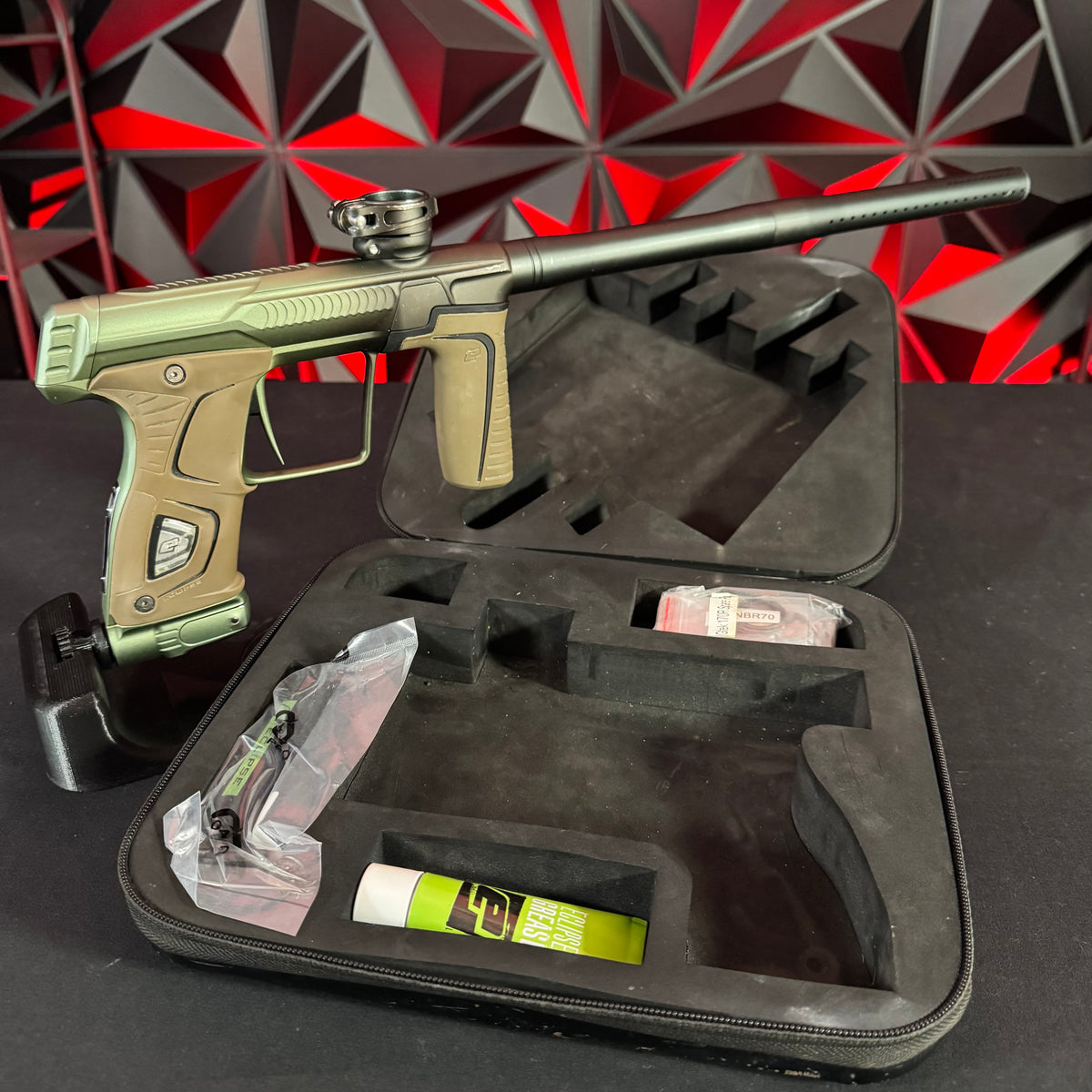 Used Planet Eclipse Gtek 170R Paintball Gun - LE Predator Olive/Black