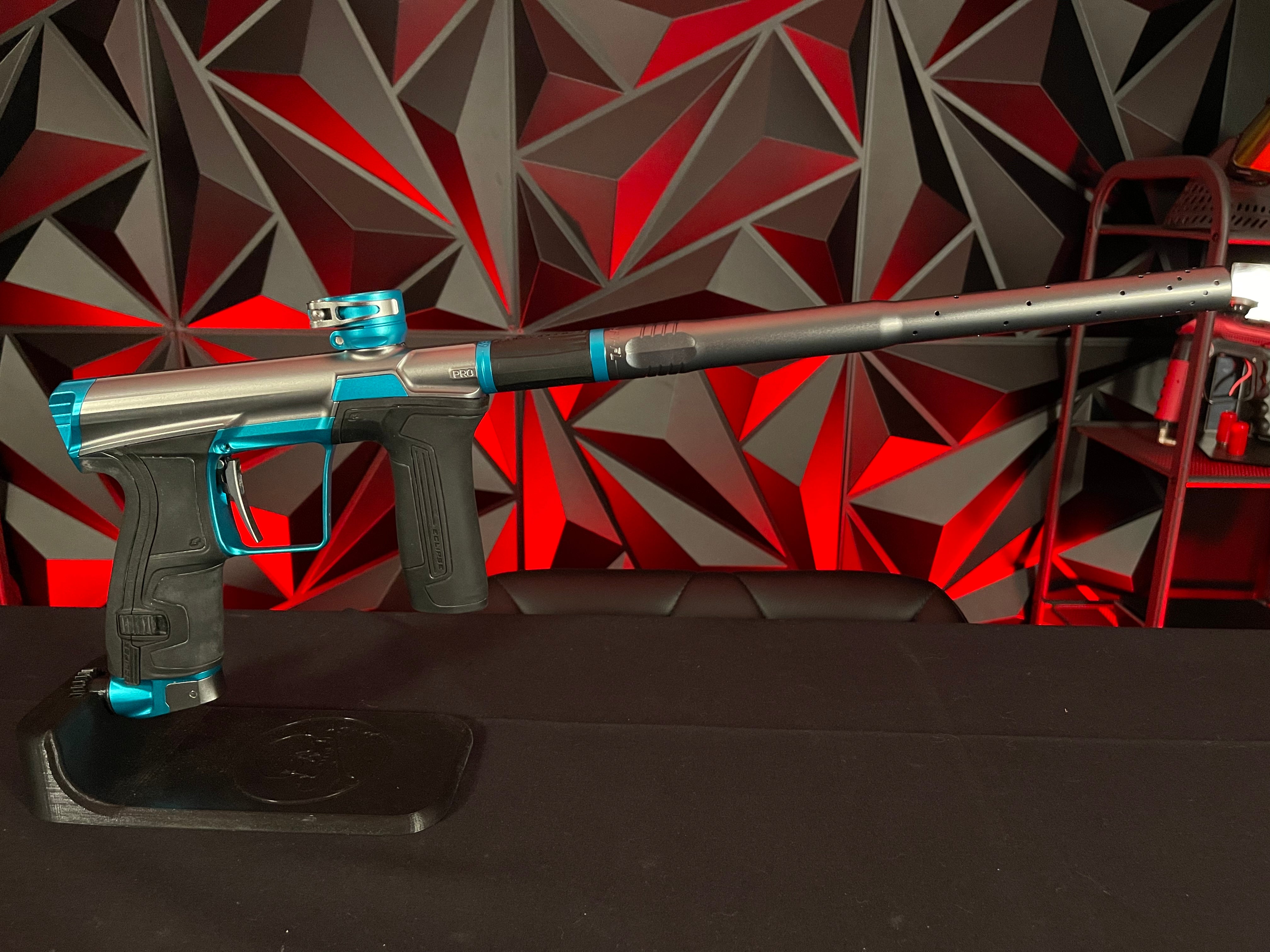 Used Planet Eclipse CS2 Pro Paintball Gun - Grey/Teal w/3 FL Back ...