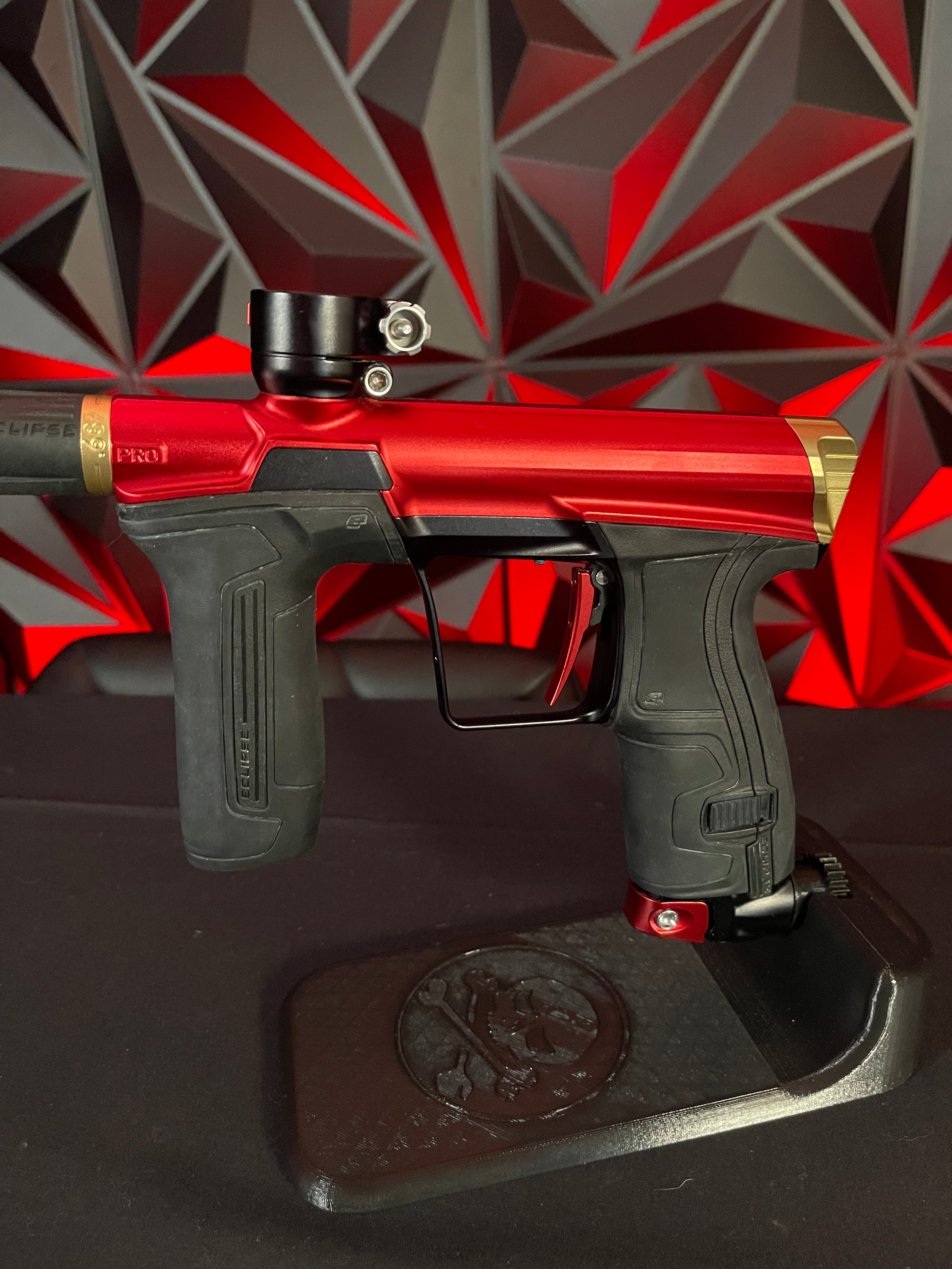 Used Planet Eclipse CS2 Pro Paintball Gun - Red/Black/Gold w/ 3 FL Bac ...