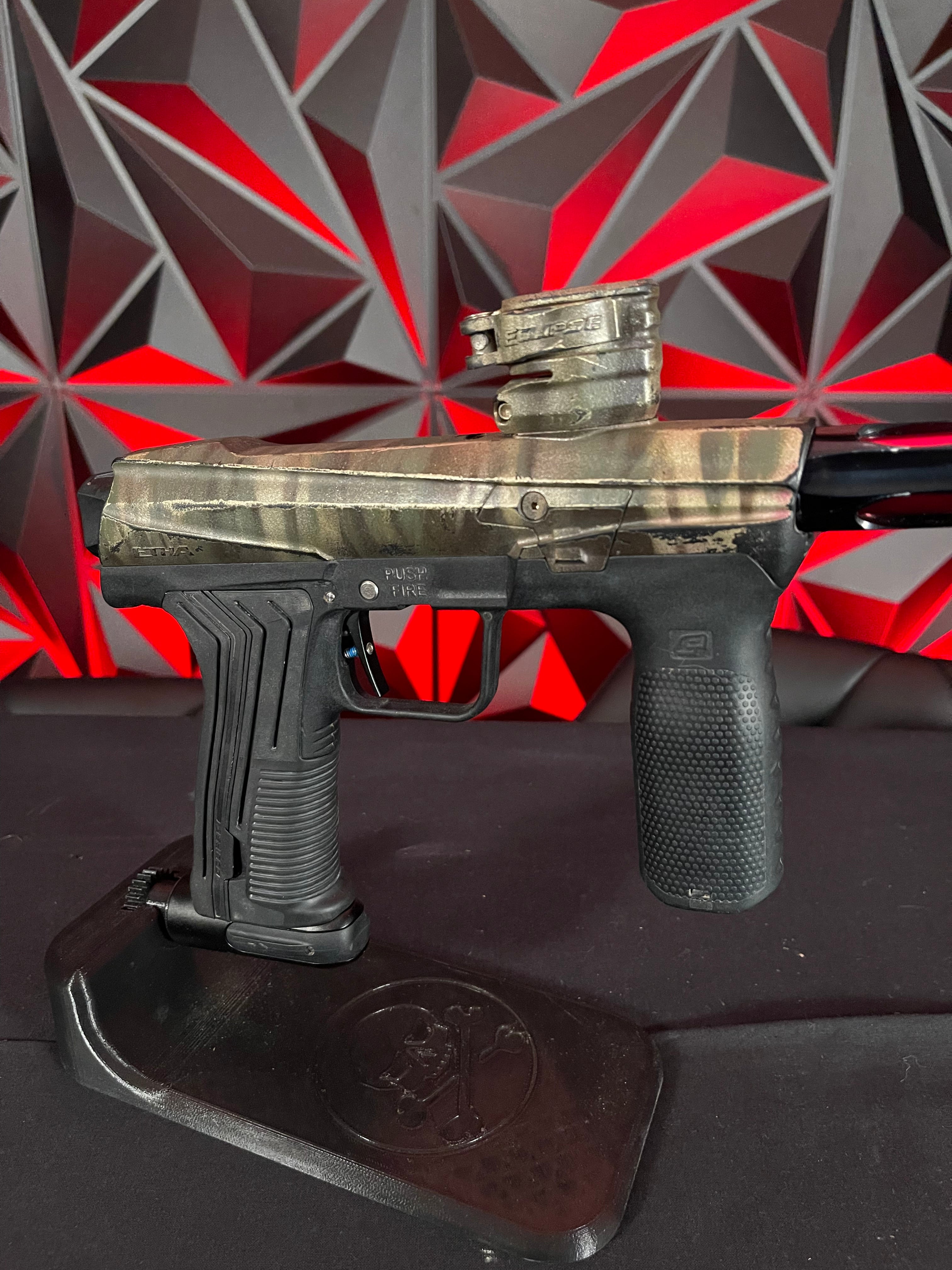 Used Planet Eclipse Etha 3M Paintball Marker - Tiger Camo w/Freak Barr – Punishers Paintball