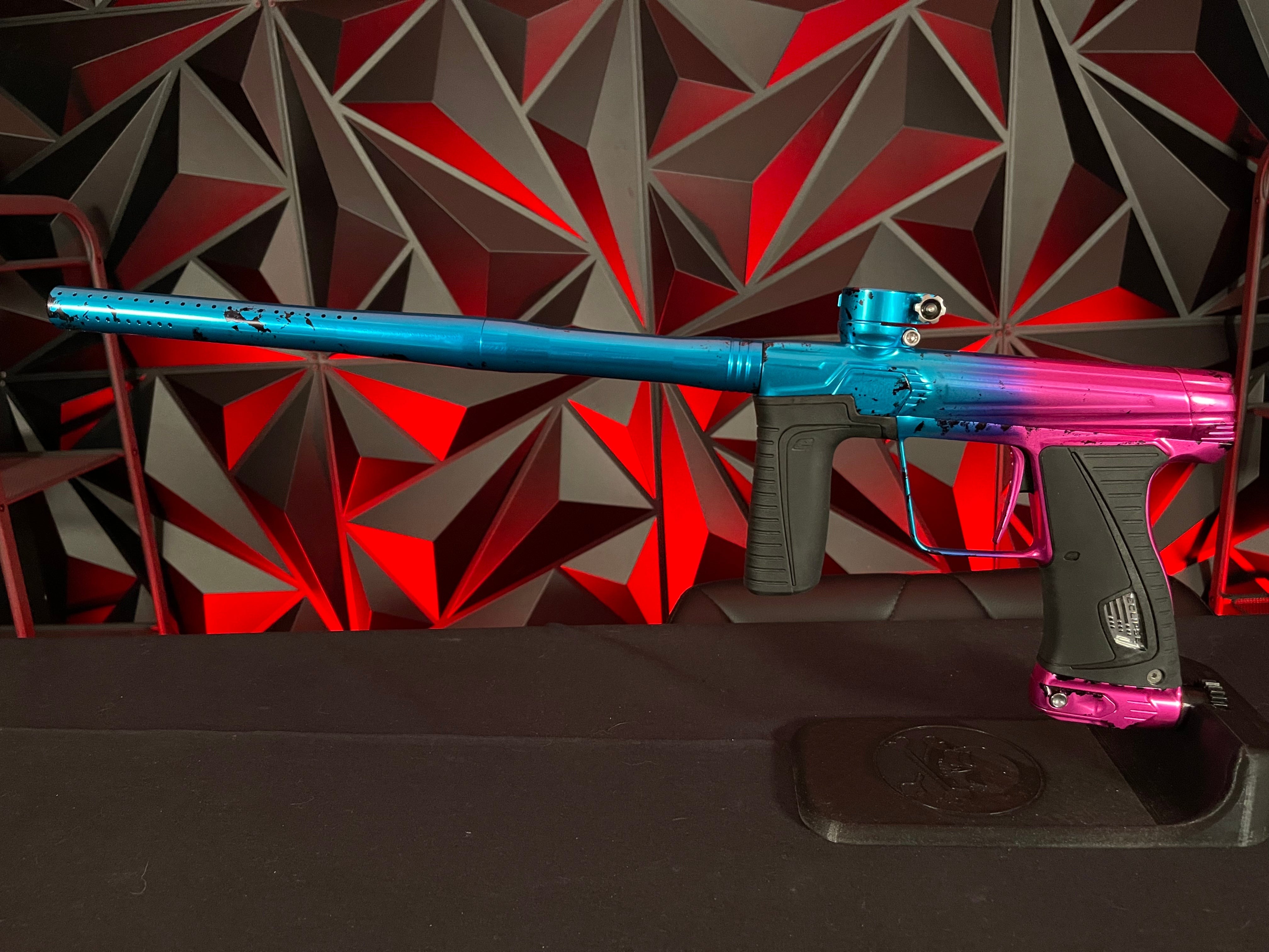 Planet Eclipse Gtek 180r ULTIMATE Paintball Gun - LE Pink/Blue Speckle – Punishers Paintball
