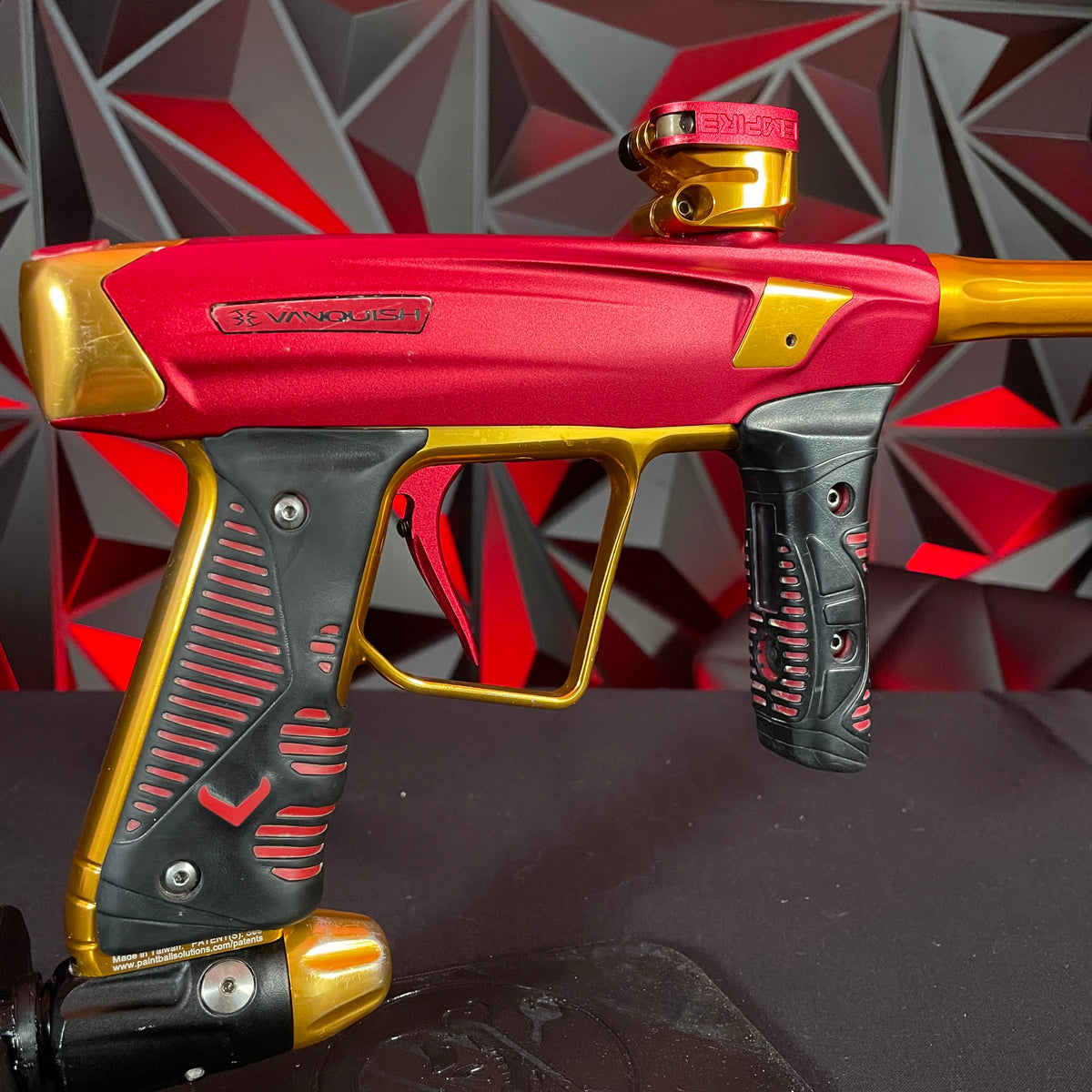 Used Empire Vanquish GT Paintball Gun - Red/Gold