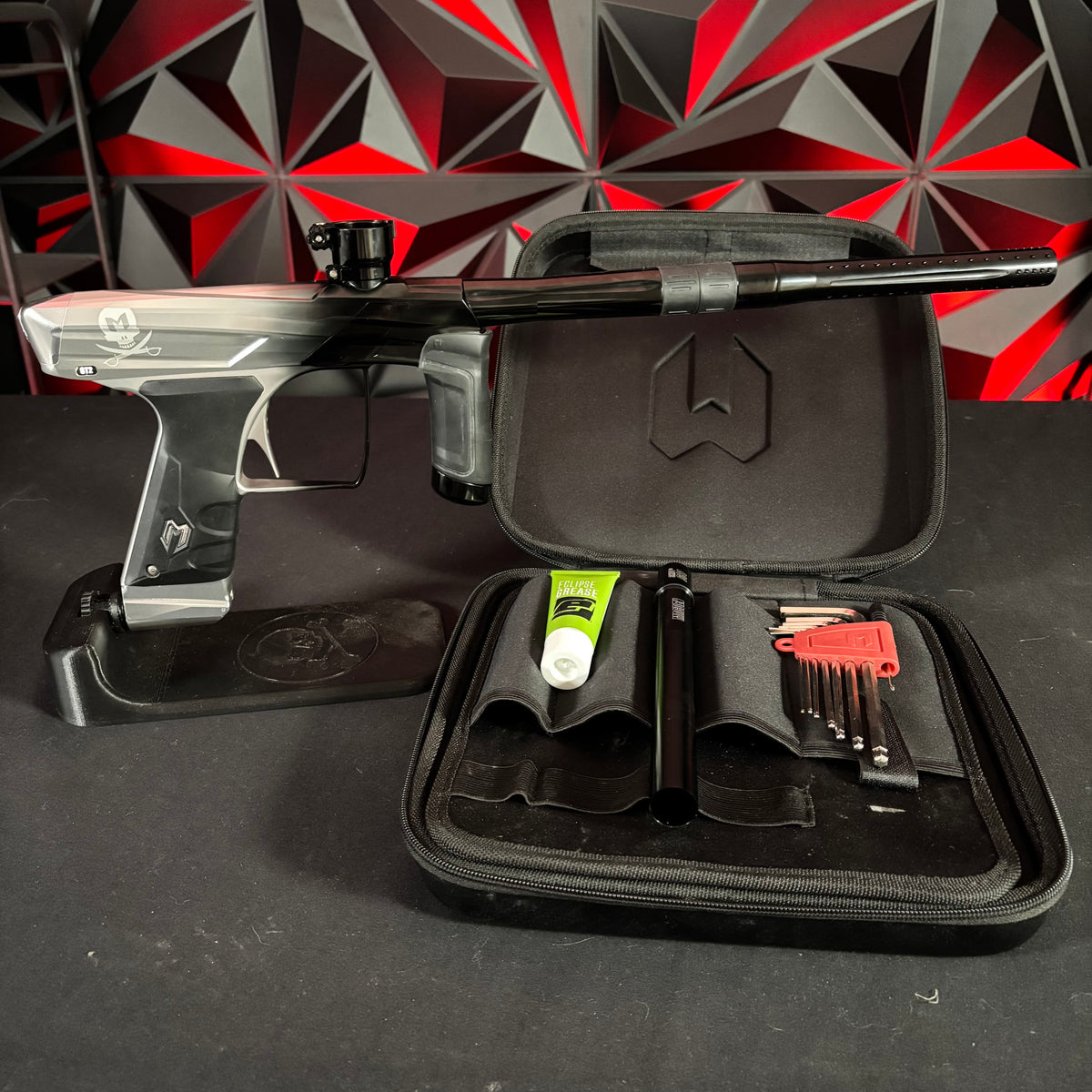 Used MacDev GT2 Paintball Gun - LE Silver/Black Mutiny