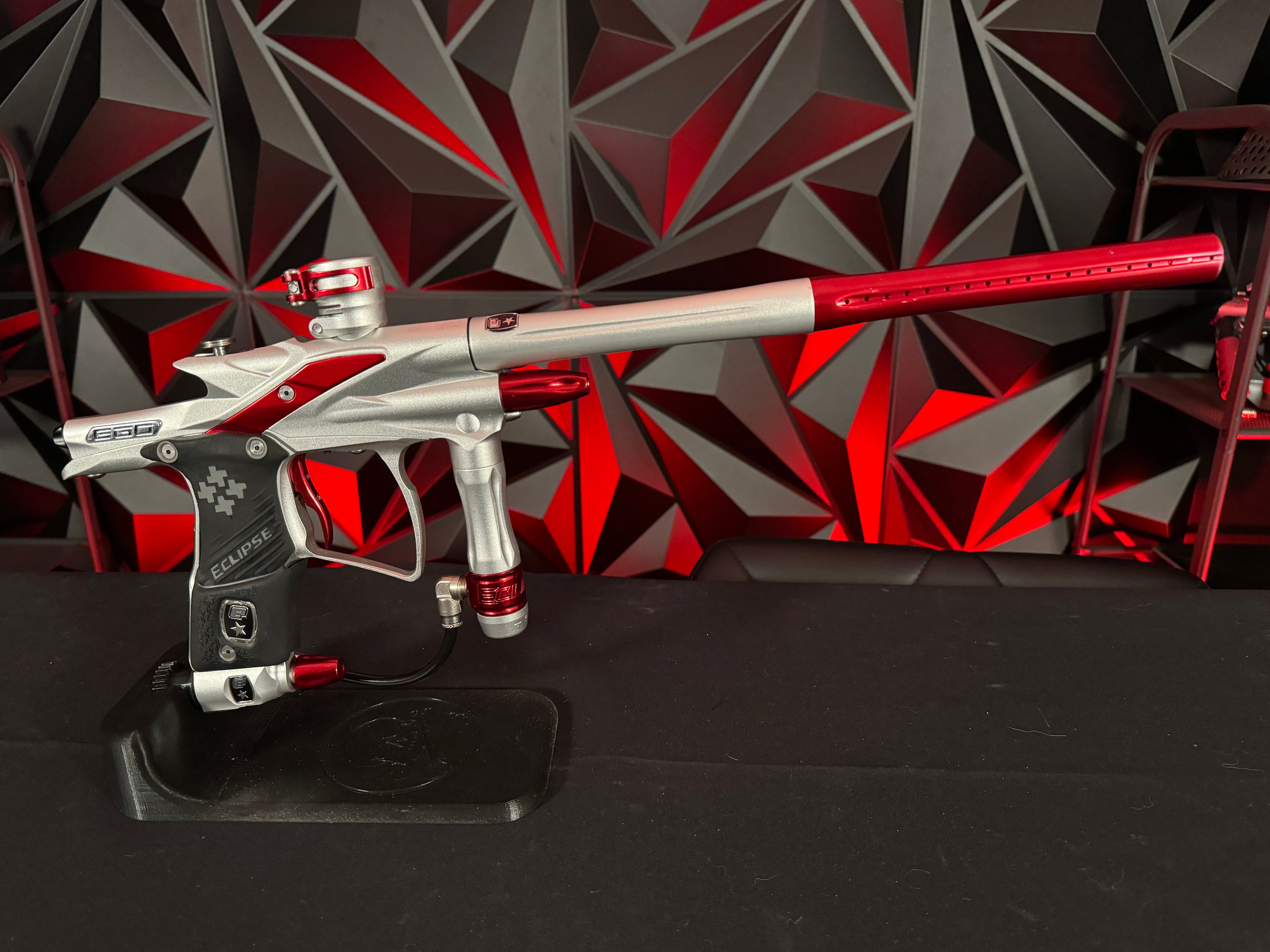 Used Planet Eclipse Ego 9 Paintball Gun - Silver/Red – Punishers Paintball