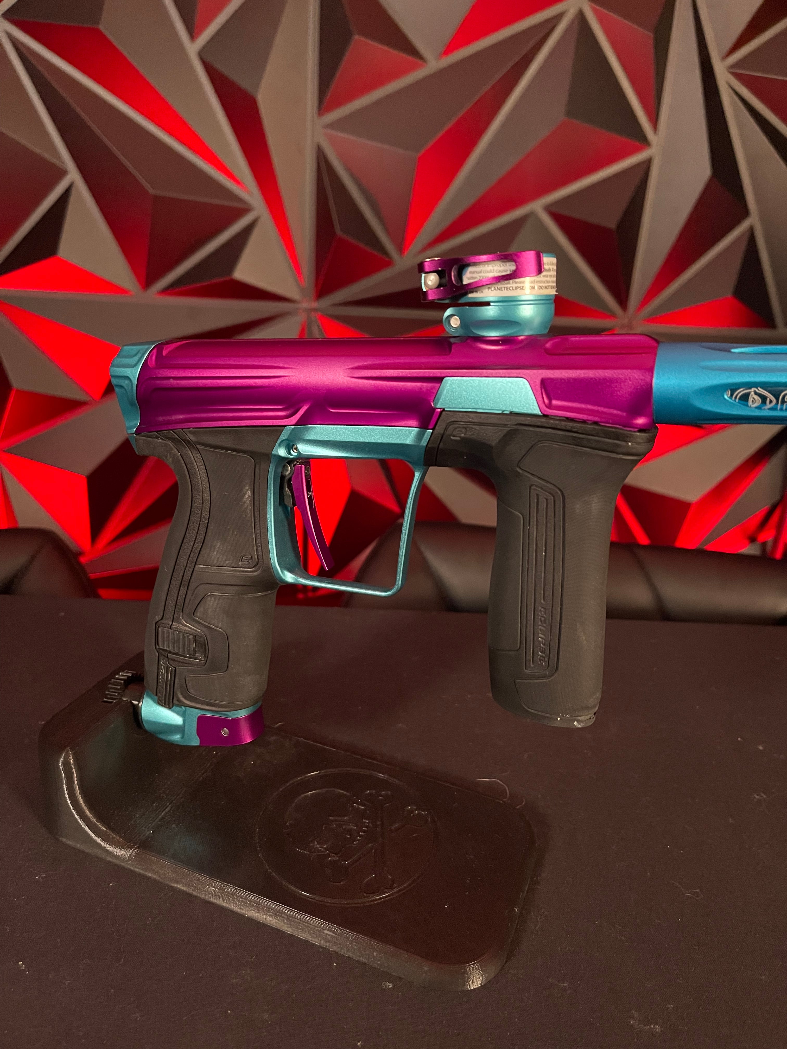 Use Planet Eclipse CS2 Paintball Gun - Purple/Teal w/ Matching Freak X ...