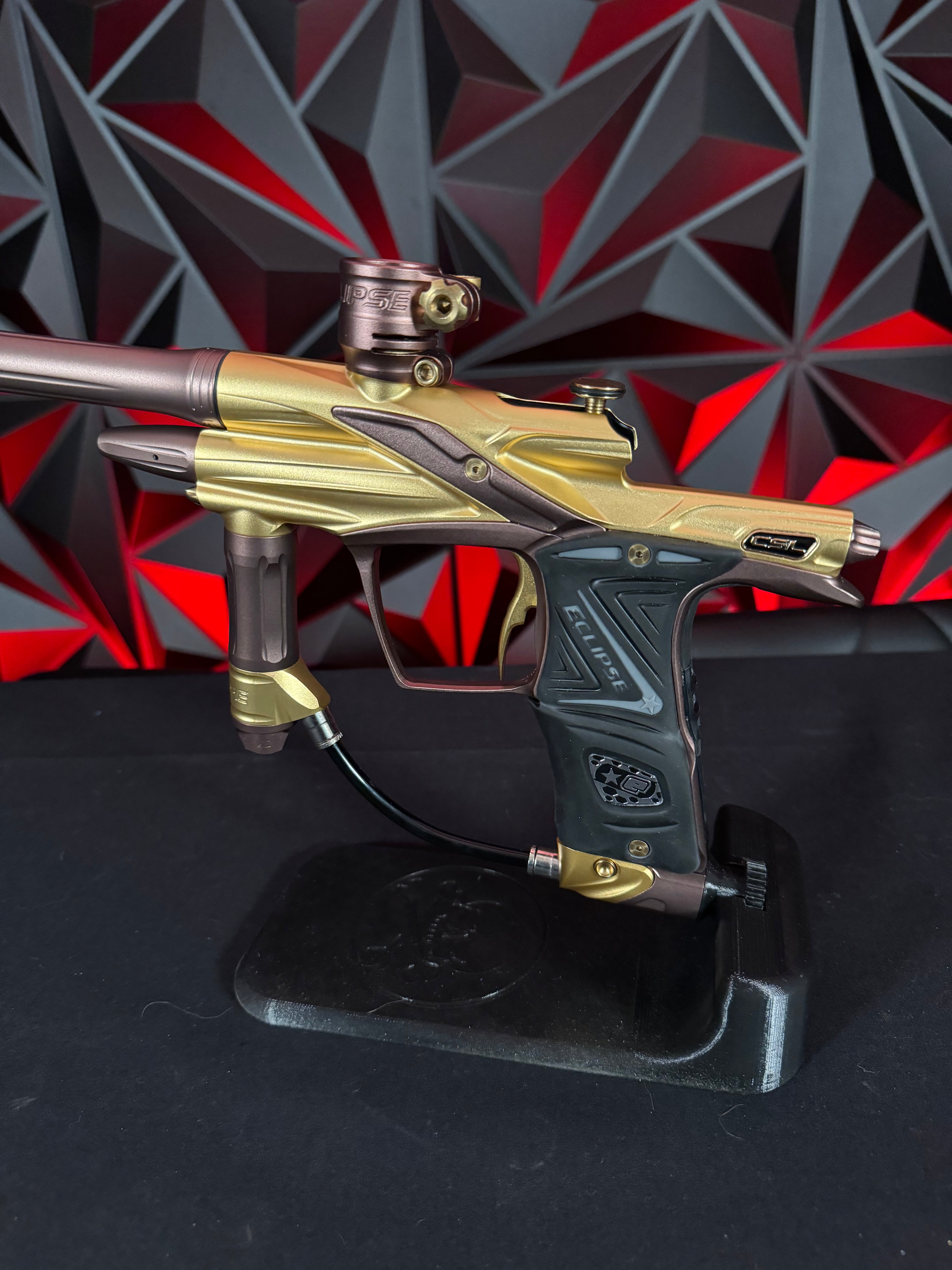 Used Planet Eclipse CSL Paintball Gun - Gold/Bronze w/14" & 16" Matchi