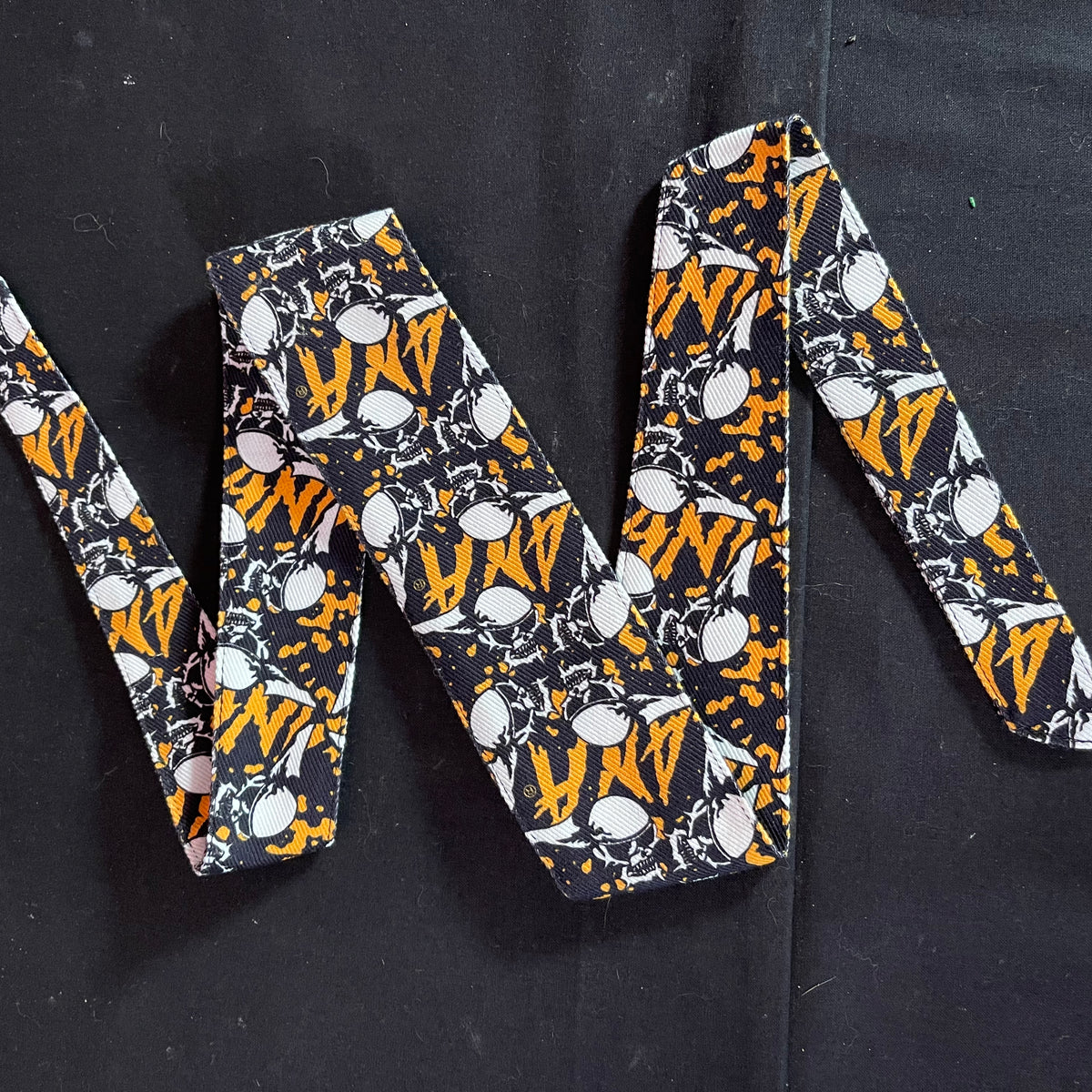 Used Sandana Headband - Yellow/Black Skulls