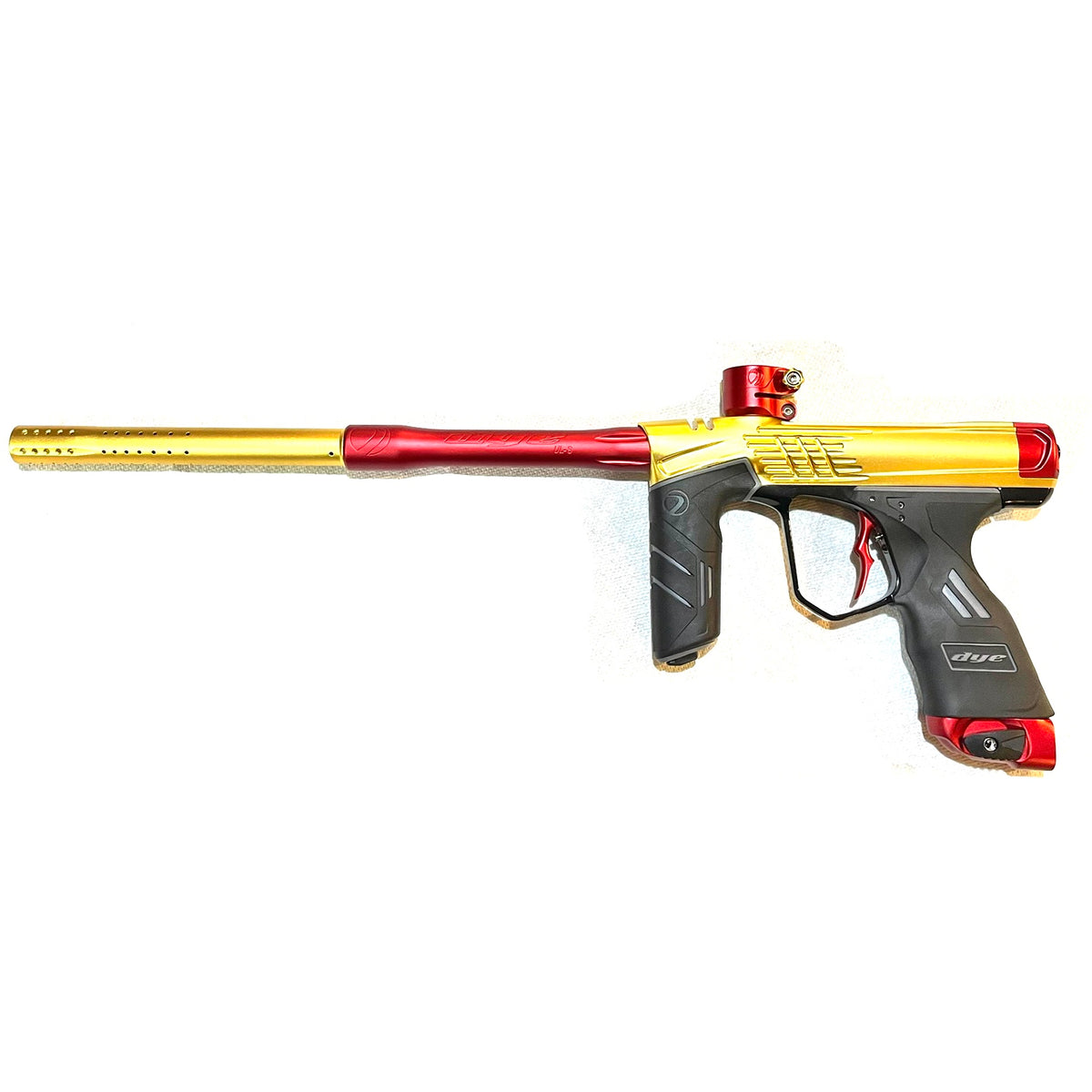 Dye DSR+ LE Icon Paintball Gun - Dust Gold/Dust Red