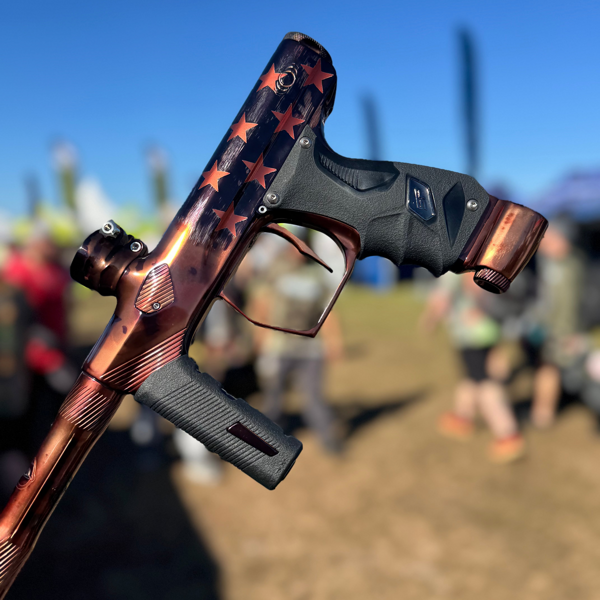 Shocker Era Paintball Gun - Army Stars and Stripes (Custom Arc Anodize