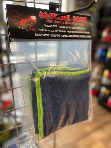 Squirrel Sack Microfiber Bag - Blue/Green – Punishers Paintball