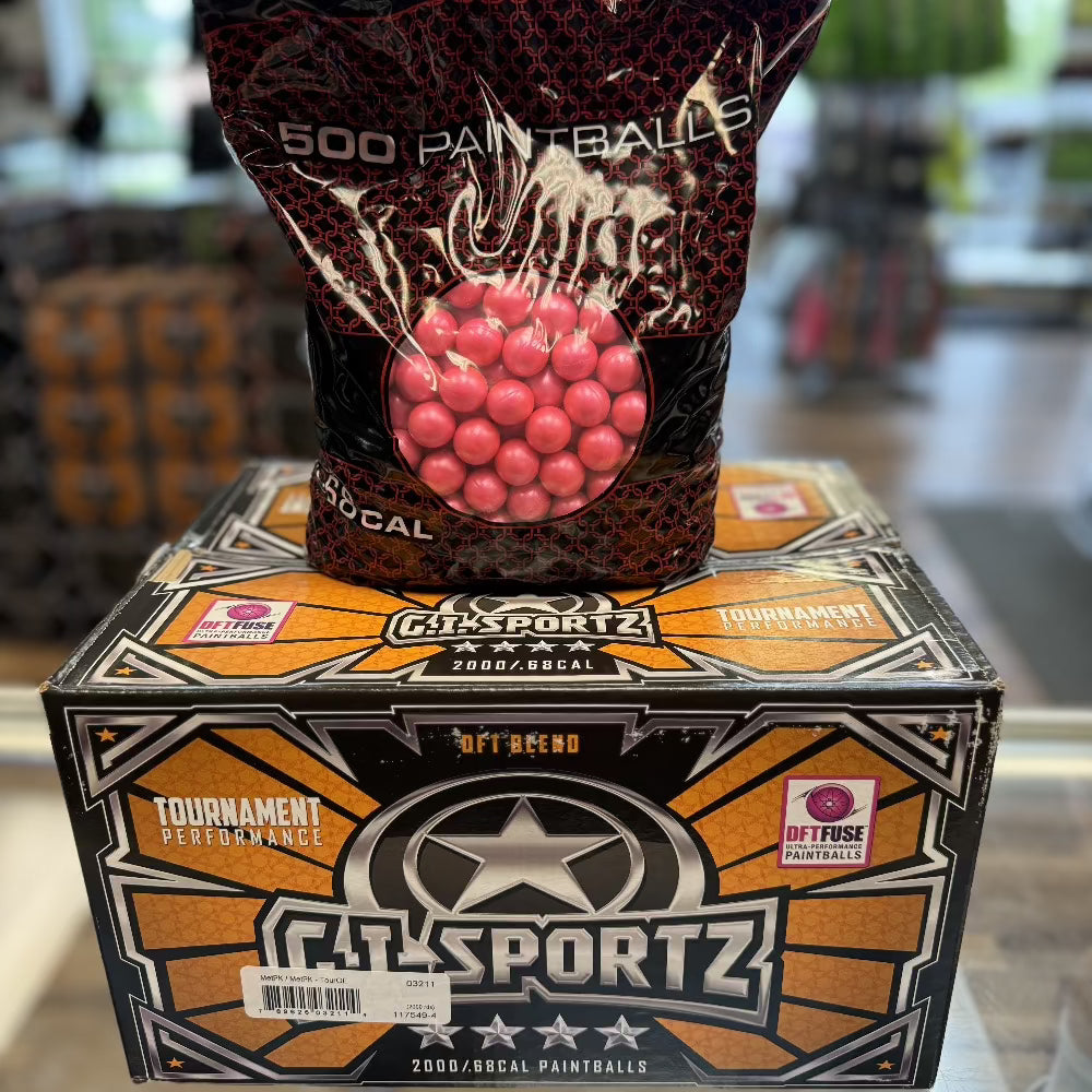 GI Sportz 4 Star Paintballs - 2000 Paintballs - Metallic Pink Shell