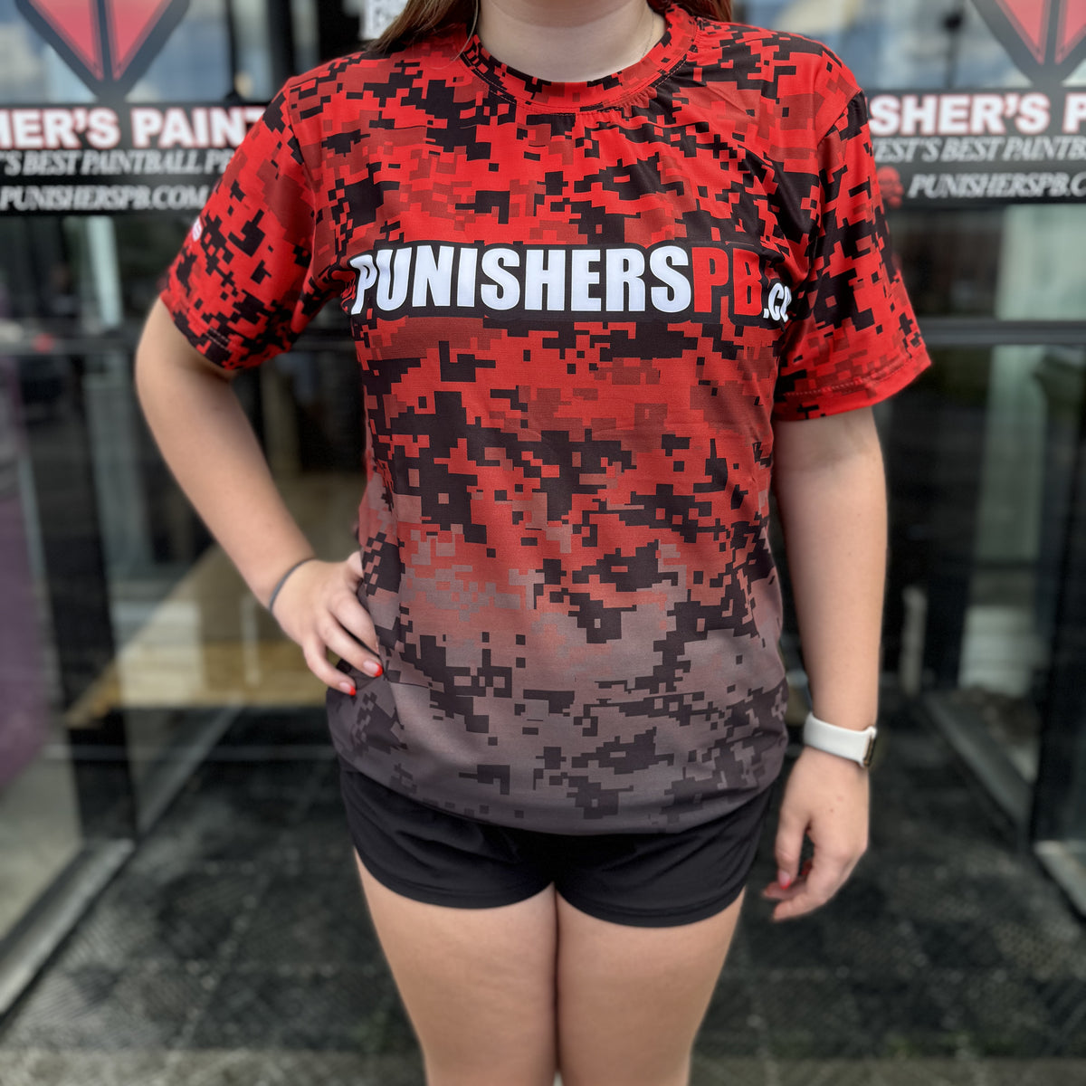 PunishersPB.com Digi Red Camo x Empire Collaboration Stupid Soft T-Shi