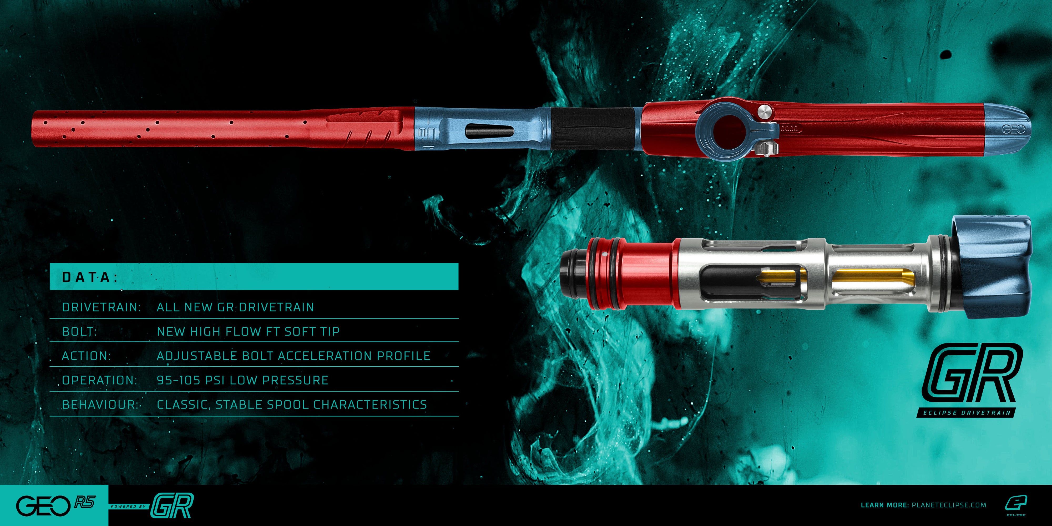 Planet Eclipse Geo R5 Paintball Gun - CHOOSE YOUR COLOR!