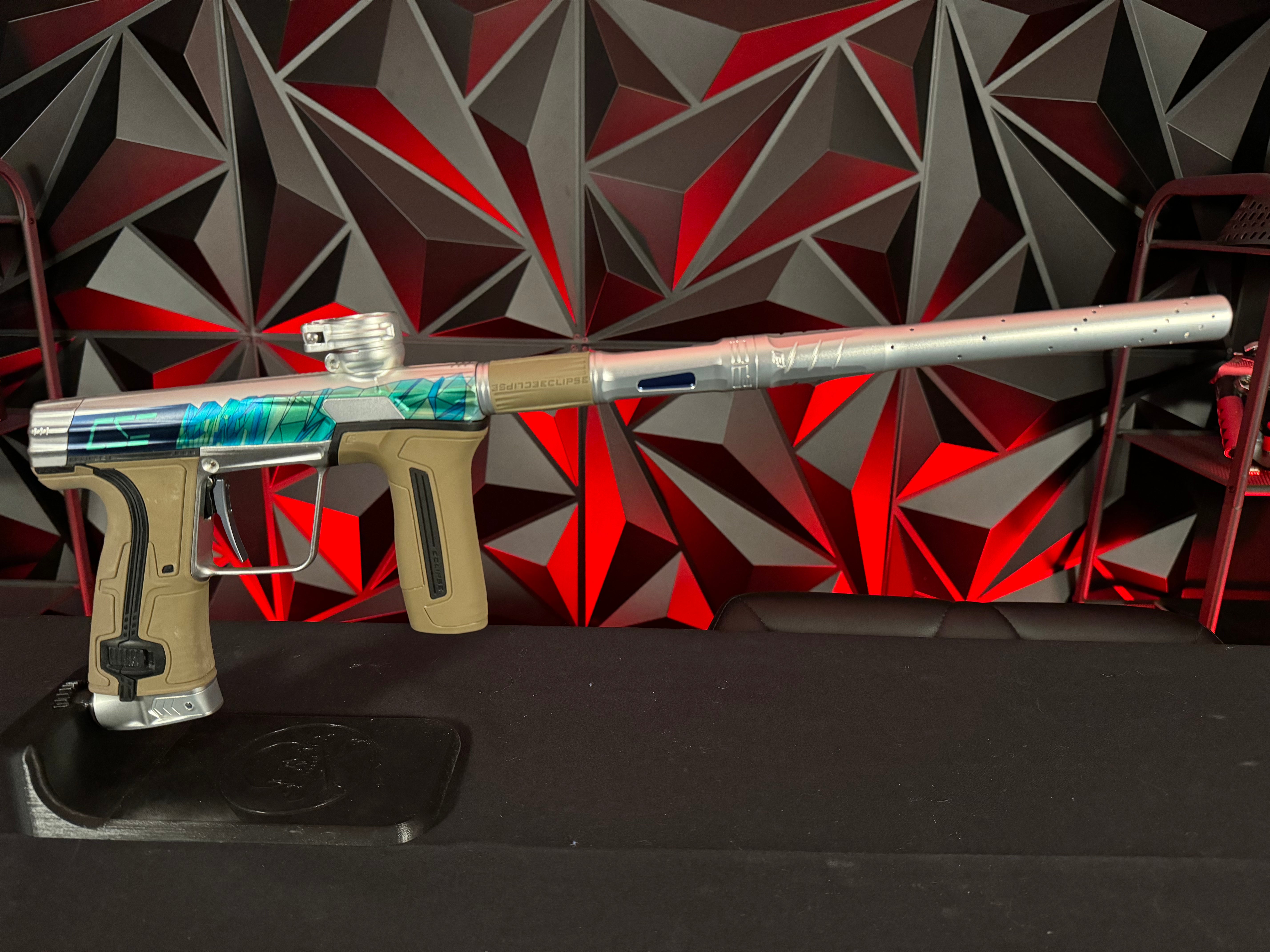 Used Planet Eclipse CS3 Paintball Gun - Launch Edition w/ Tan Grip Kit