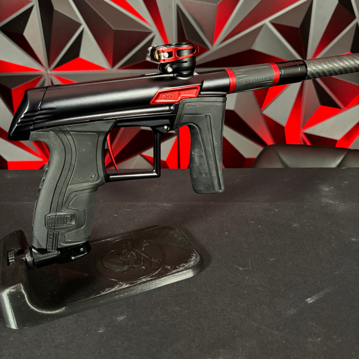Used Planet Eclipse CSR Paintball Gun - Black/Red w/ 3 FL Backs