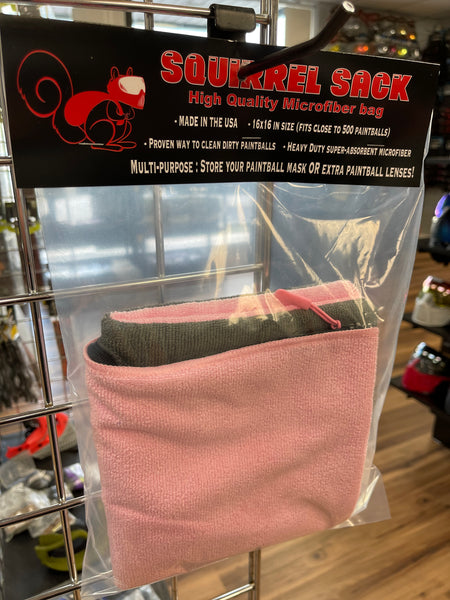 Squirrel Sack Microfiber Bag - Pink/Grey – Punishers Paintball