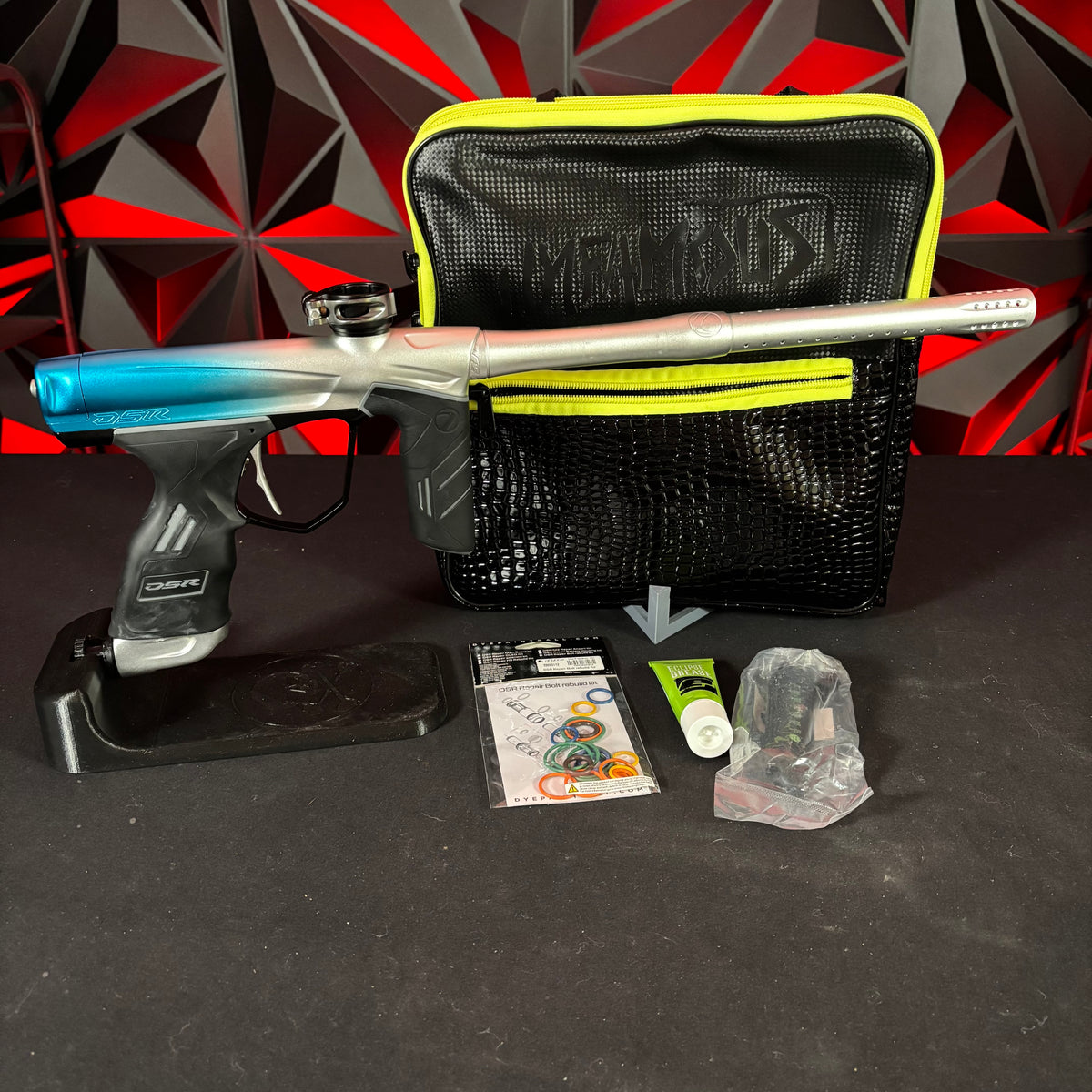 Used Dye DSR Paintball Gun- Dust Blue/Pewter Fade