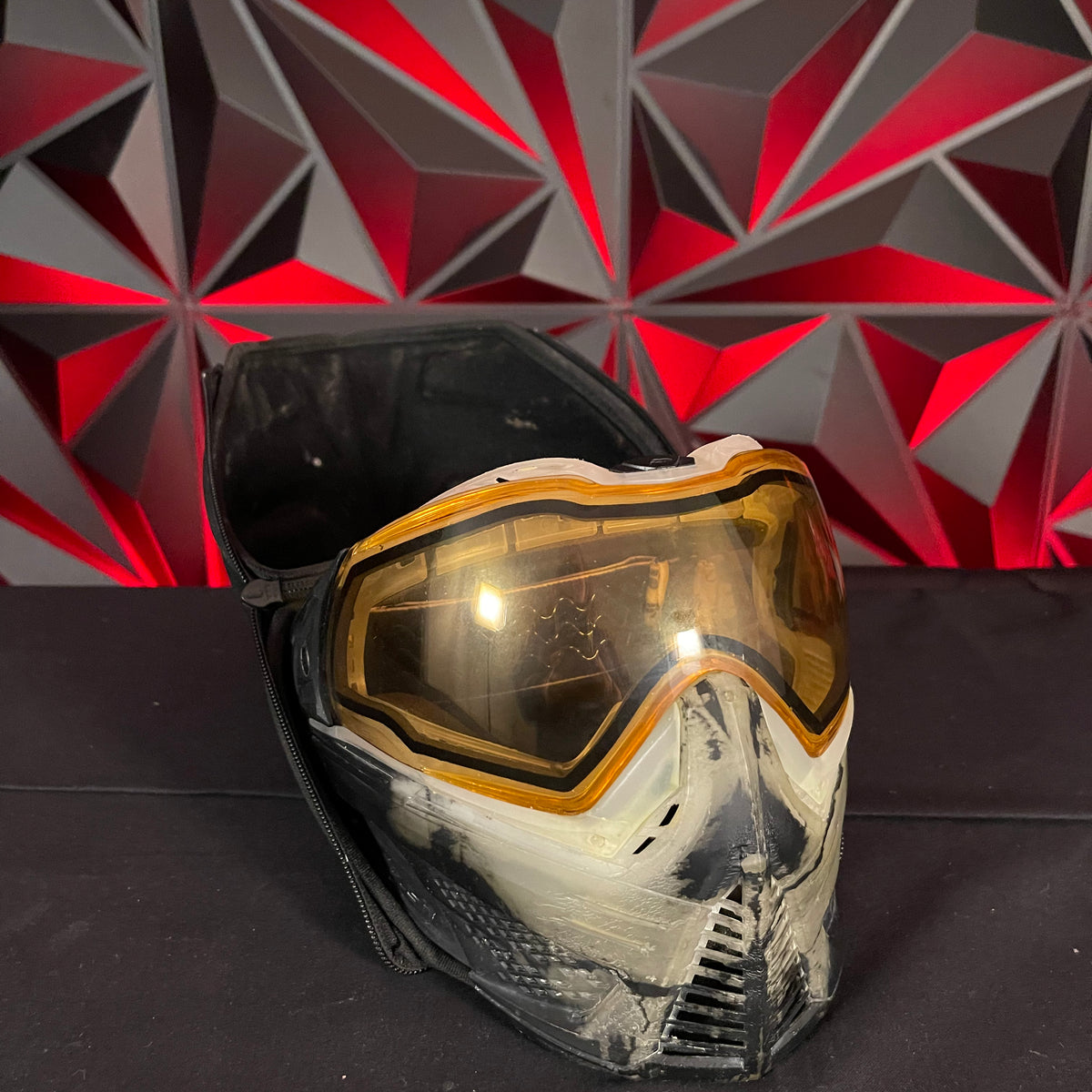 Used Infamous Push Paintball Goggle - Clear Skull