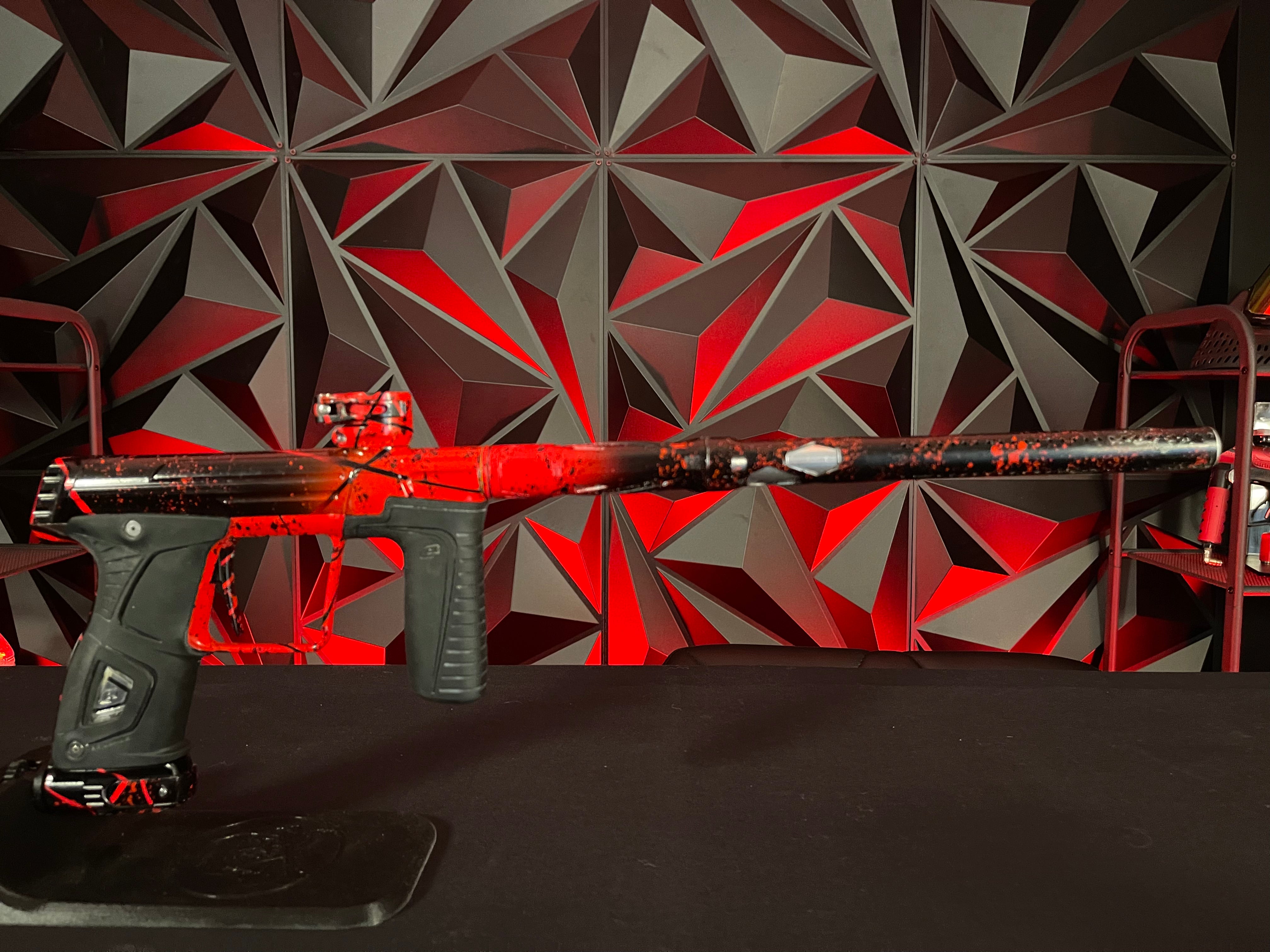 Used Planet Eclipse Gtek 170R Paintball Gun - Black/Red Splash – Punishers Paintball