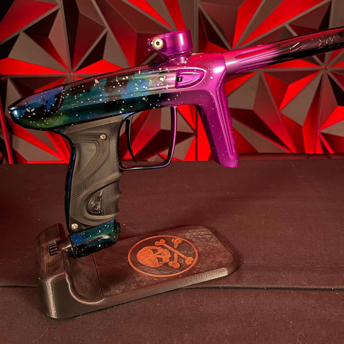 Used DLX Luxe TM40 Paintball Gun - LE Polished Pink Nebula w/ Matching