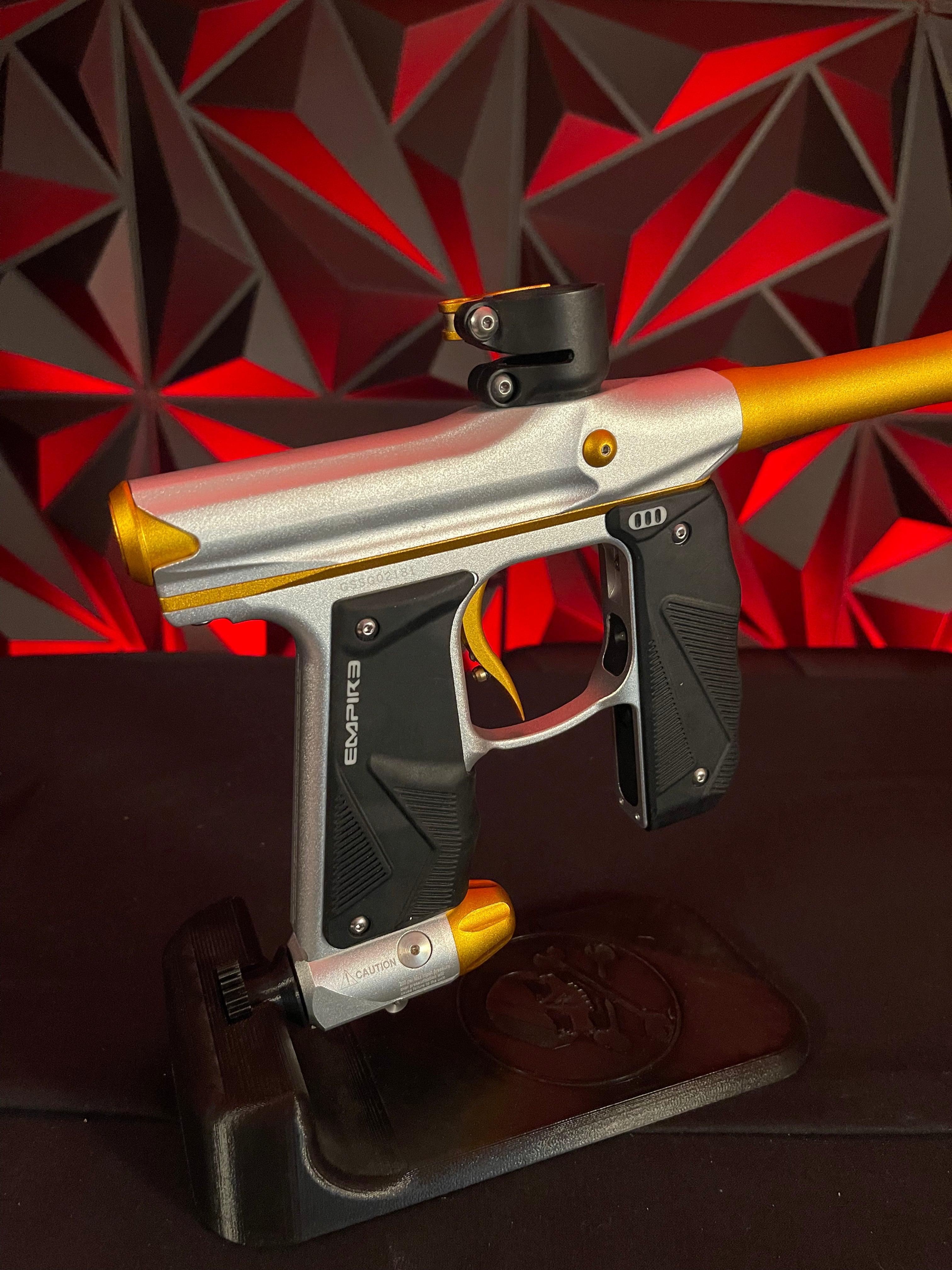 Used Empire Mini GS Paintball Gun - Dust Silver / Gold – Punishers ...